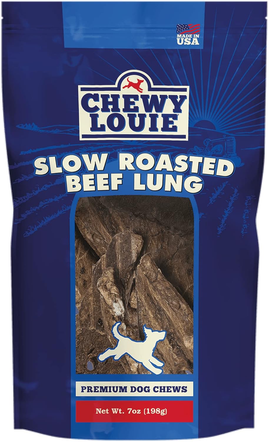 Amazon.com : CHEWY LOUIE Slow Roasted Beef Lung 1pk - One Ingredient, All Natural, No Artificial ...