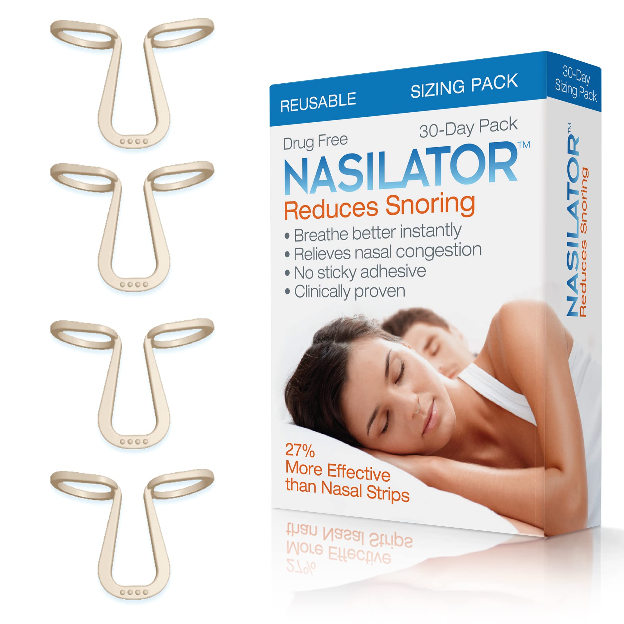 Amazon.com: Made in USA! Nasilator Anti-Snoring Devices - Soft and Flexible Nasal Dilators ...