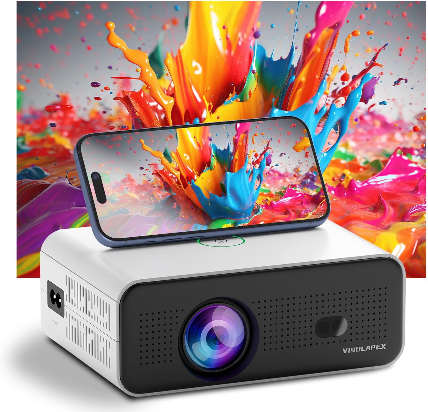 Mini Beamer, Tragbarer Projektor 1080p Unterstützt, Telefonprojektor ...