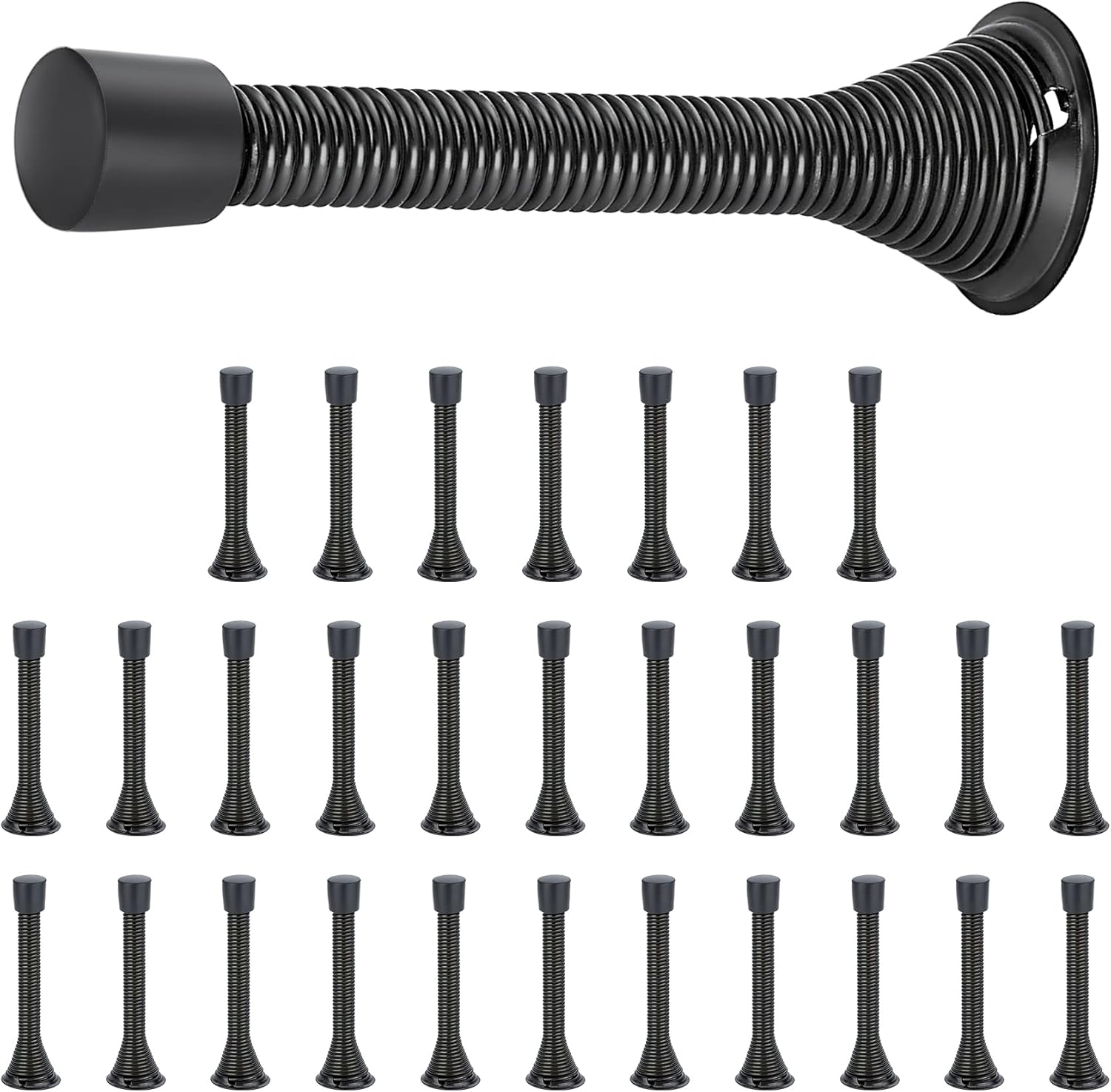 Amazon.com: Ravinte Door Stoppers, 30 Pack Black Spring Door Stops with ...