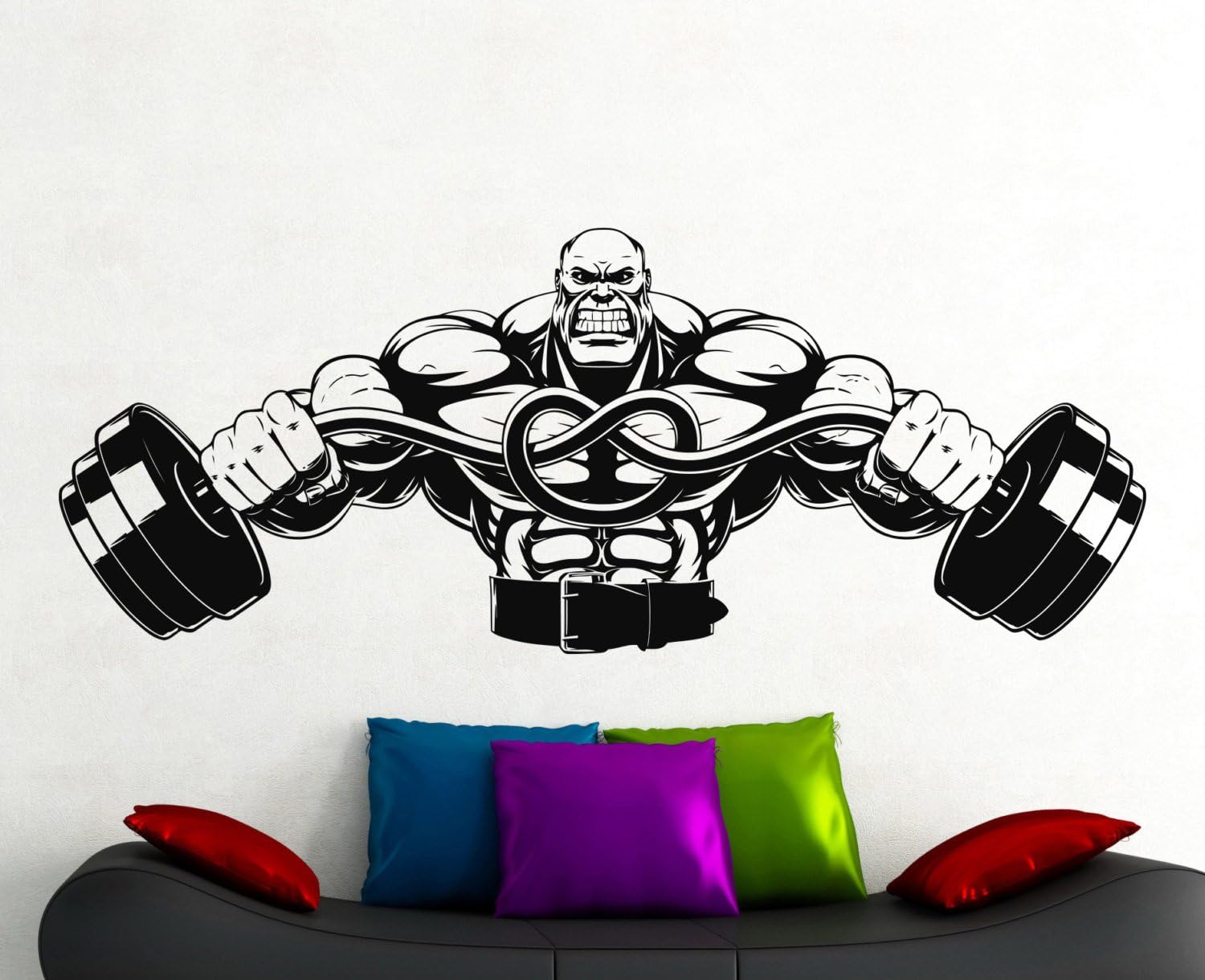 Amazon.com: Fitness Wall Decal Vinyl Stickers Sport Gym Words Interior ...