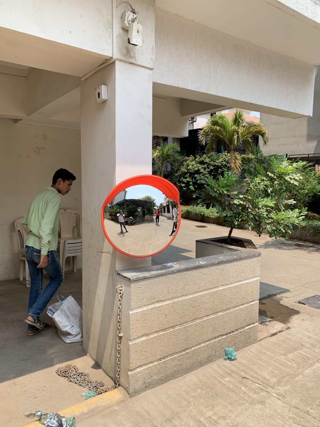 Robustt Convex Mirror | 32 Inch | Road Safety & Traffic Security Mirror ...