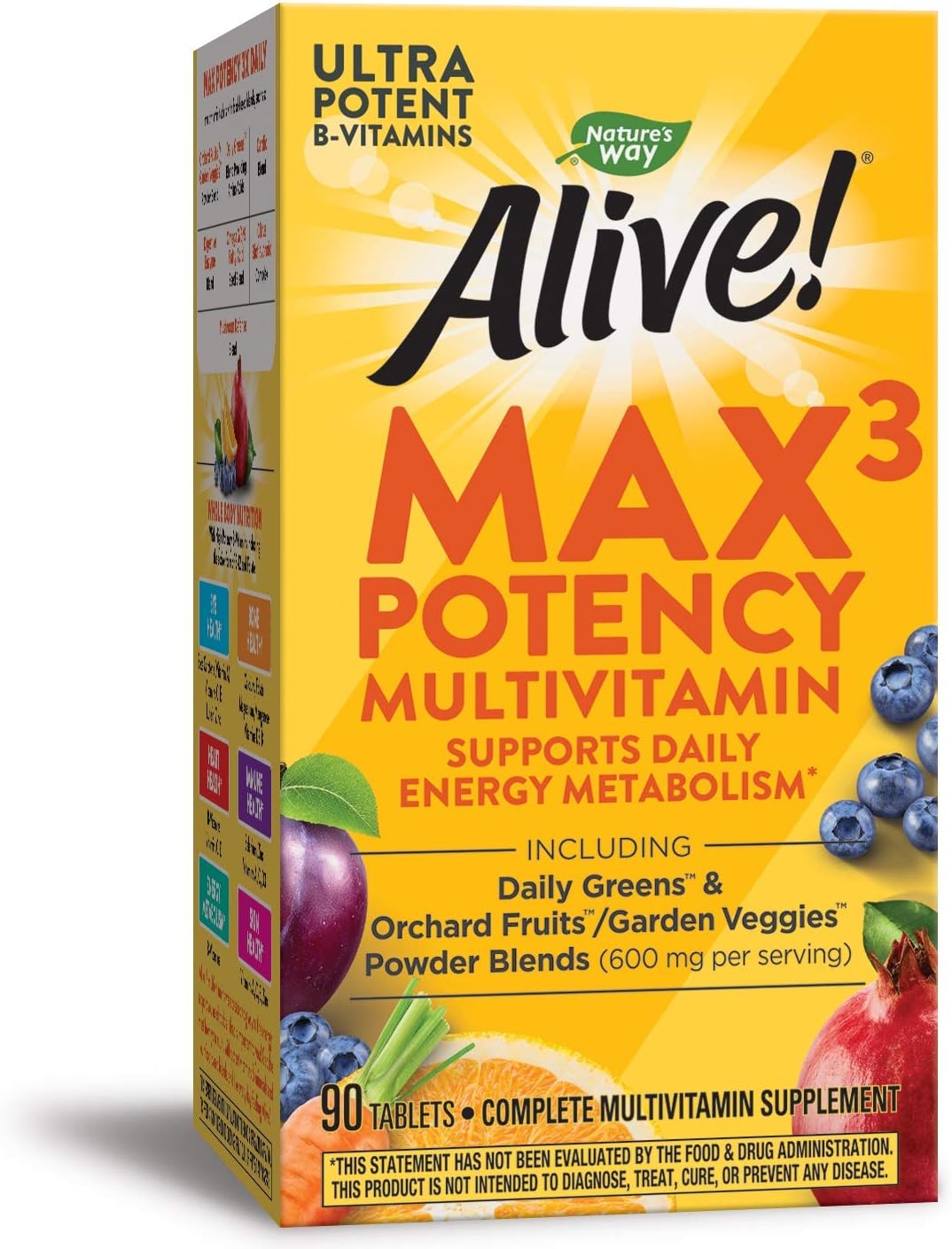 Amazon.com: Nature’s Way Alive! Men’s Max3 Potency Multivitamin ...