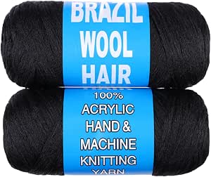 Samtress laine brésilienne cheveux fil acrylique pour africaine au ...