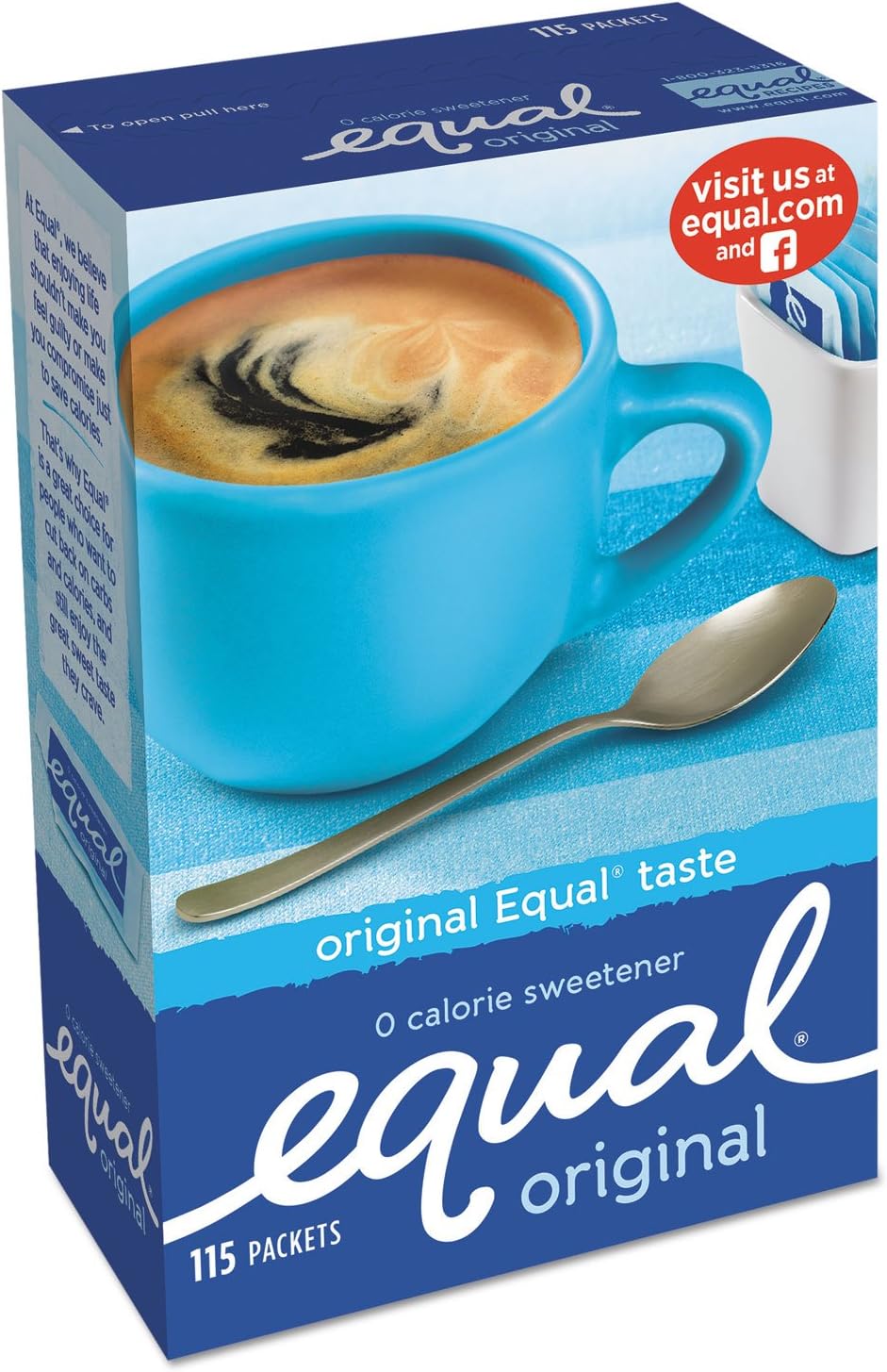 Amazon.com: Equal Zero Calorie Sweetener (1,000 ct.) x 2! : Grocery ...