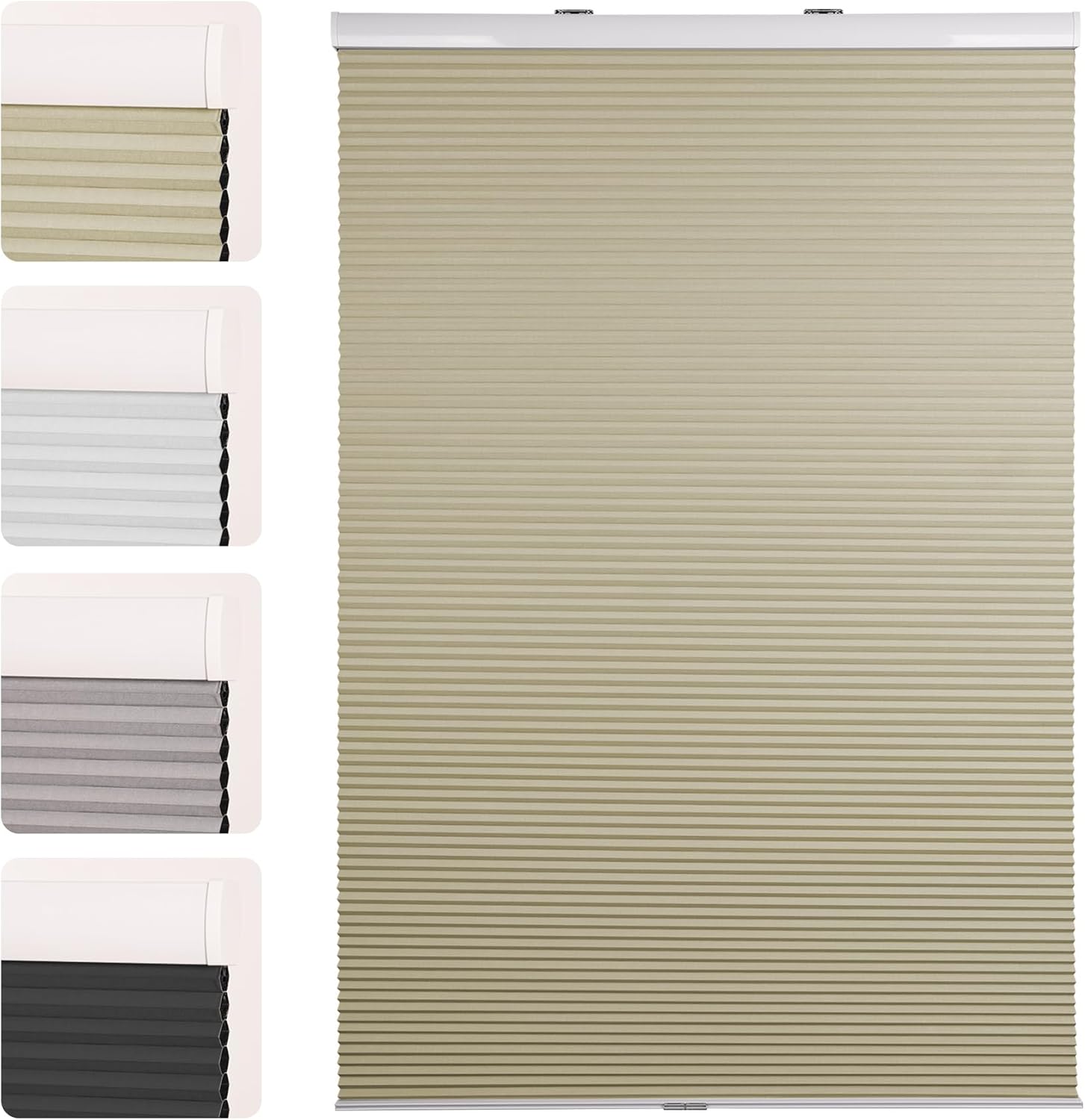 Amazon.com: HESTIA Cordless Blackout Cellular Shades, Honeycomb Window ...