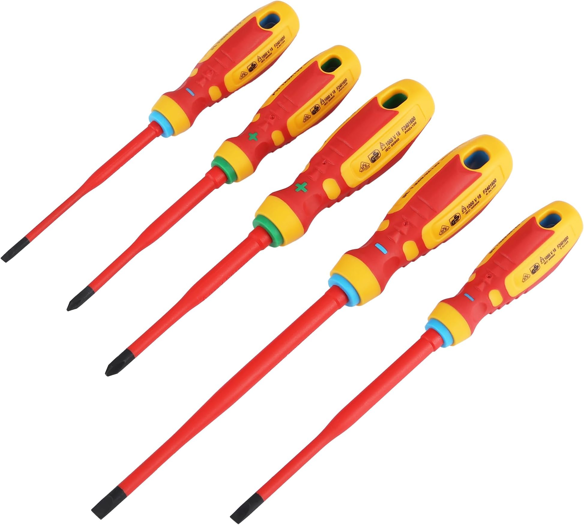 Amazon.com: MAXPOWER VDE Insulated Screwdriver Set, 5-Piece Insulated ...