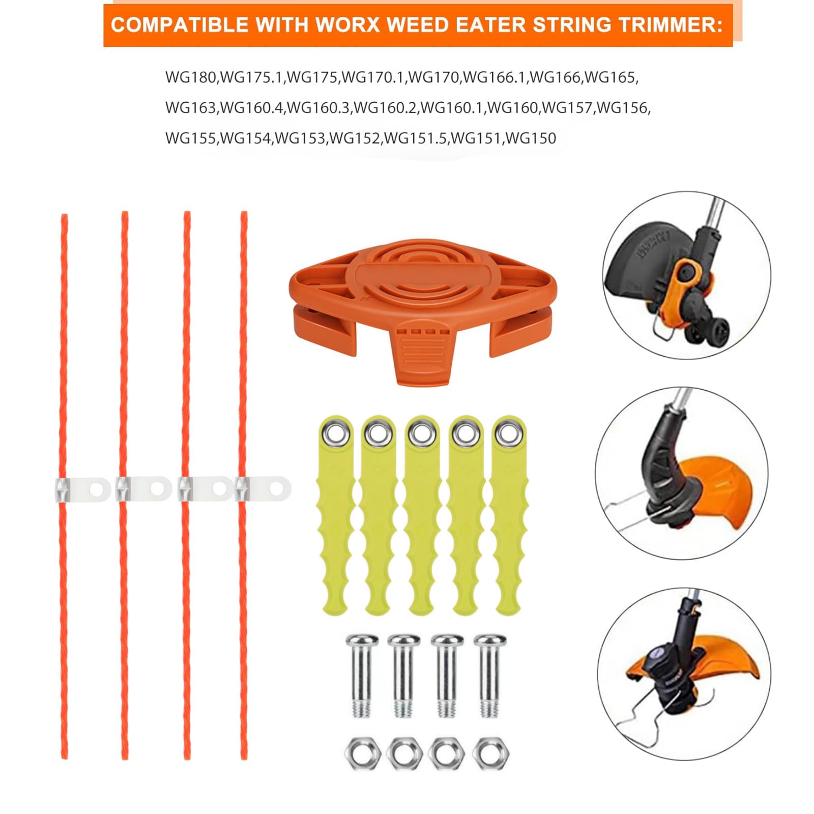 Snapklik.com : Kaberalty WA0010 WA0004 Trimmer Head Blade+Upgraded 0.11 ...