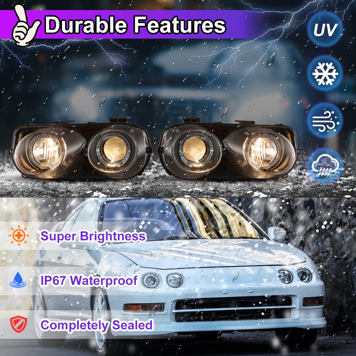 1994 Acura Integra Headlights
