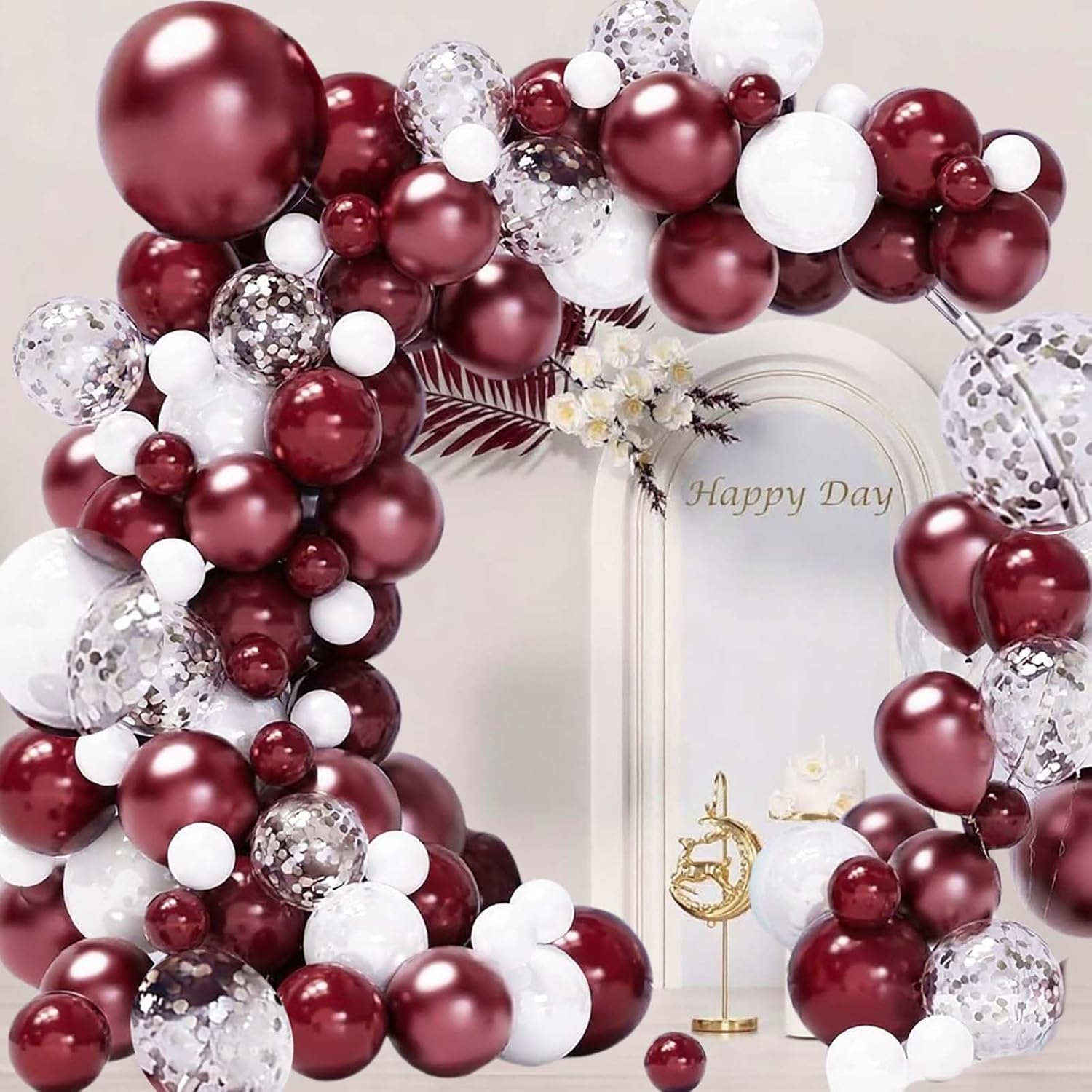 Amazon.com: Maroon Graduation Party Decorations/Graduation Decorations ...