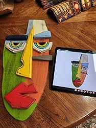 Amazon.com: WorldBazzar ABSTRACT MASK AFRICAN HAND CARVED WOODEN TRIBAL ...