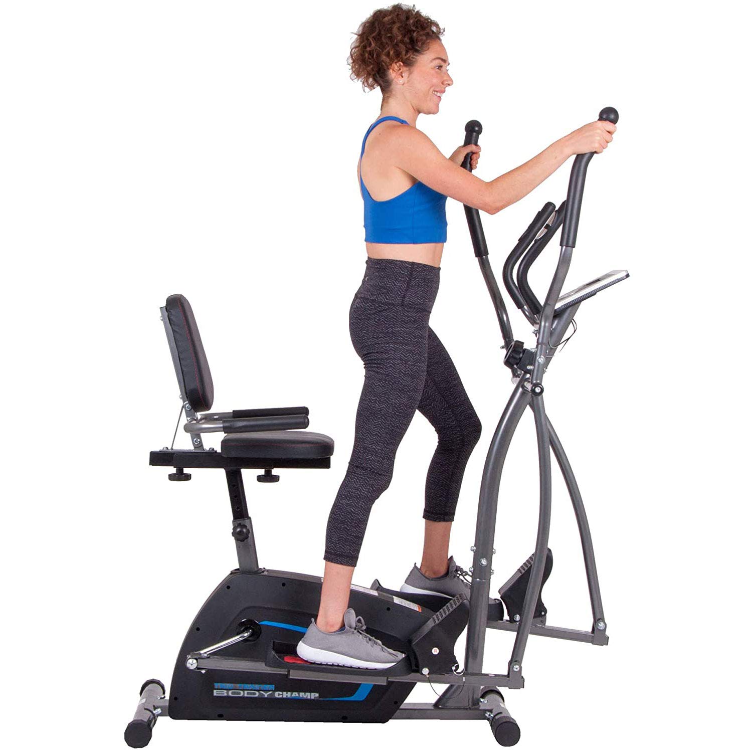 Body Champ 3-in-1 Exercise Machine, Trio Trainer, Elliptical and ...