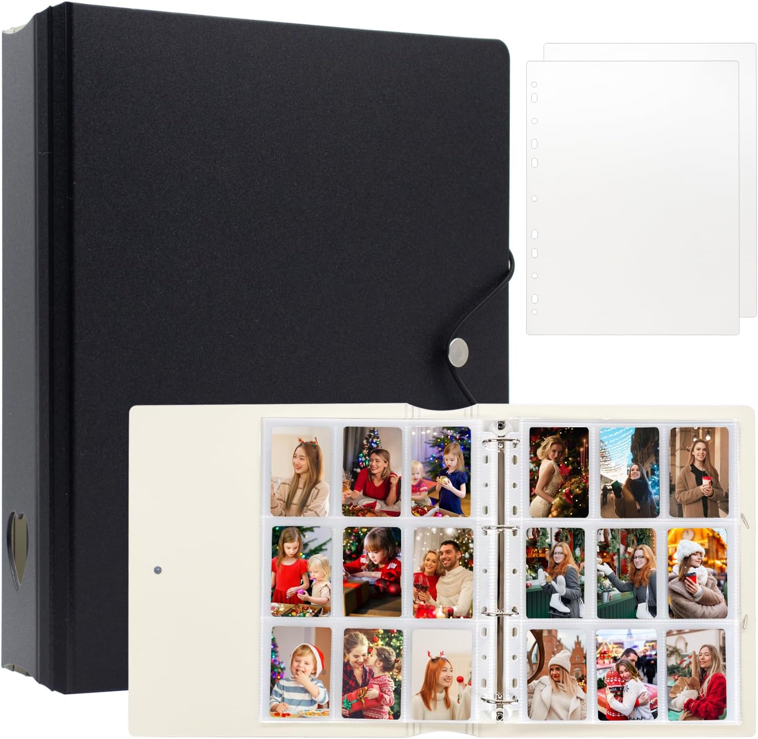 Amazon.com: Desktop Small Photo Album, 68 Pockets Acrylic Flip Mini ...