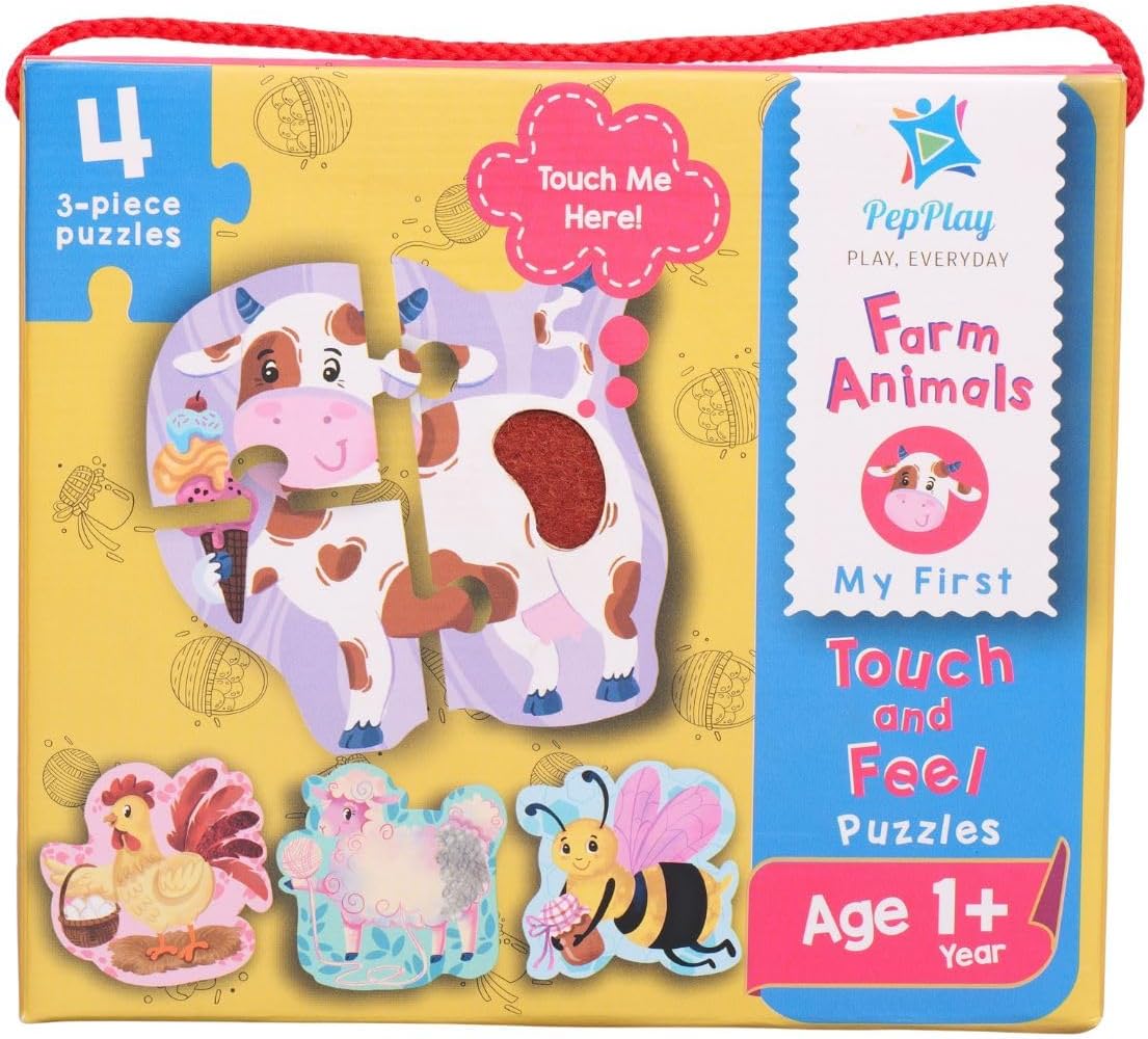 Skillofun Wooden Farm Animals Chunky Puzzle (2+ Years) - Learning ...