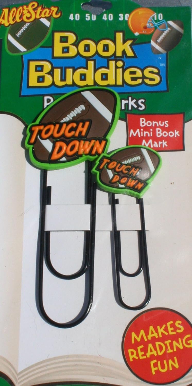 Amazon.com: Book Buddies AllStar Bookmarks (Football) : Office Products