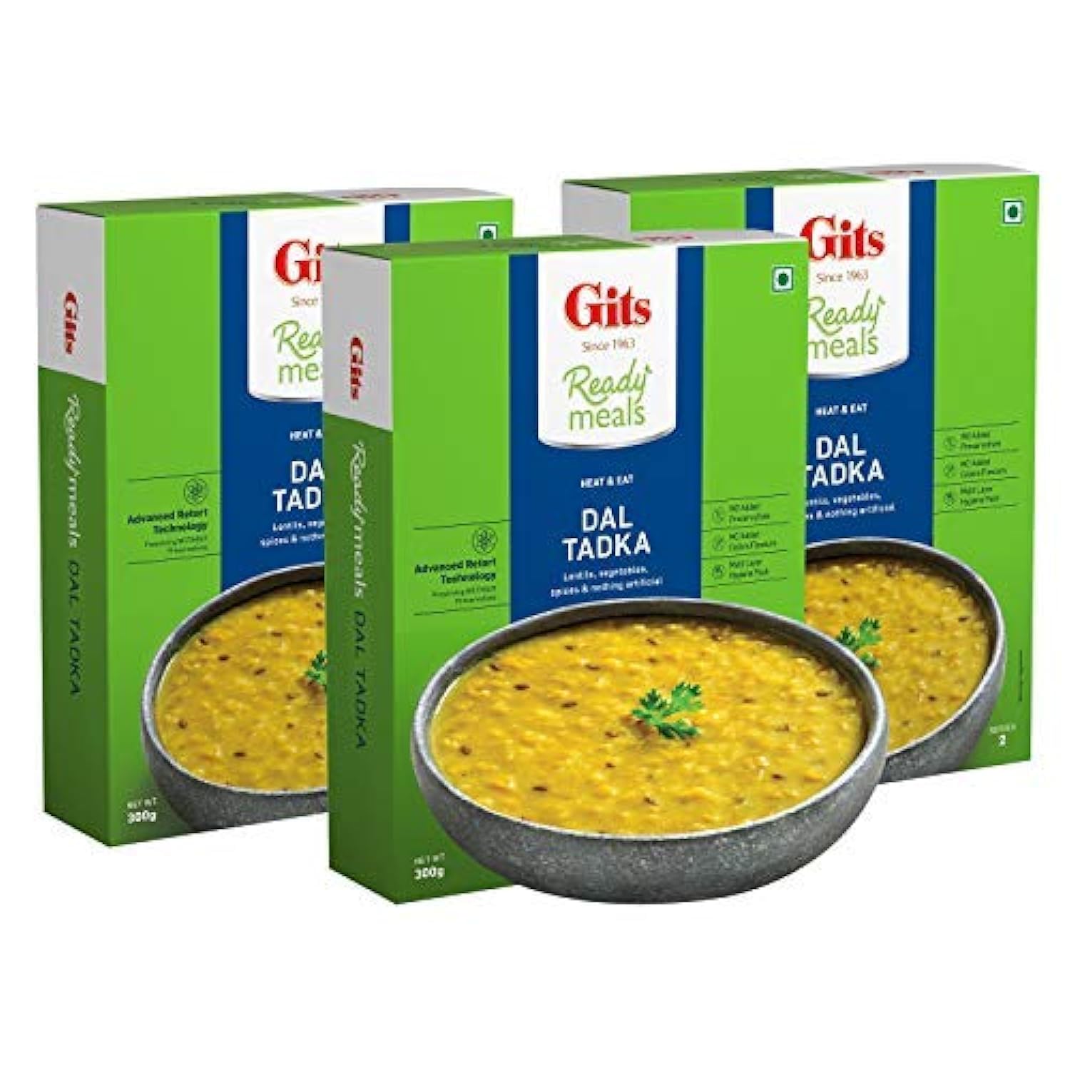 Amazon.com: Gits Ready to Eat Dal Tadka, 1200g (Pack of 4 X 300g Each ...