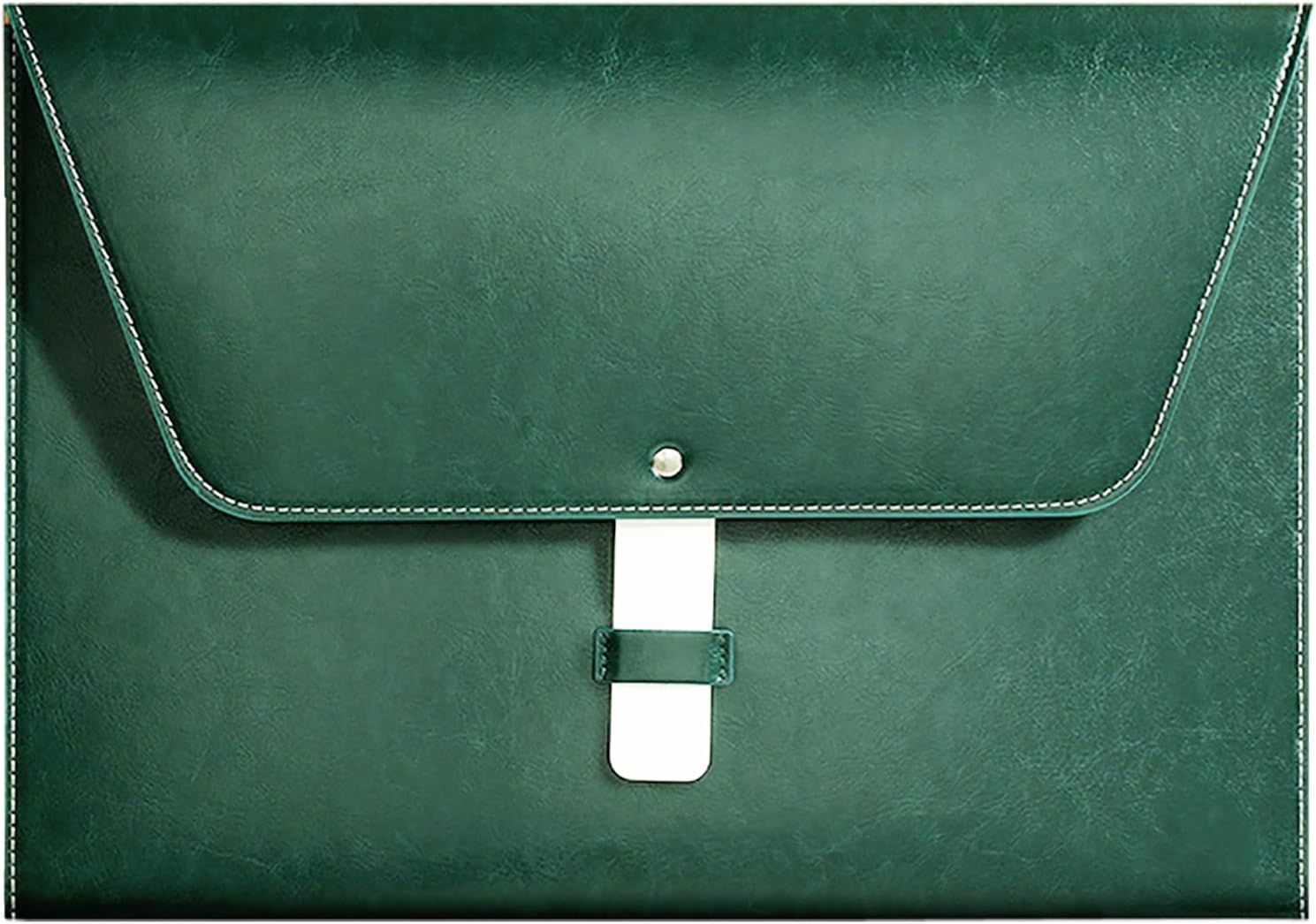 Amazon.com : Eyintlofc PU Leather A4 File Folder Document Holder with 3 ...