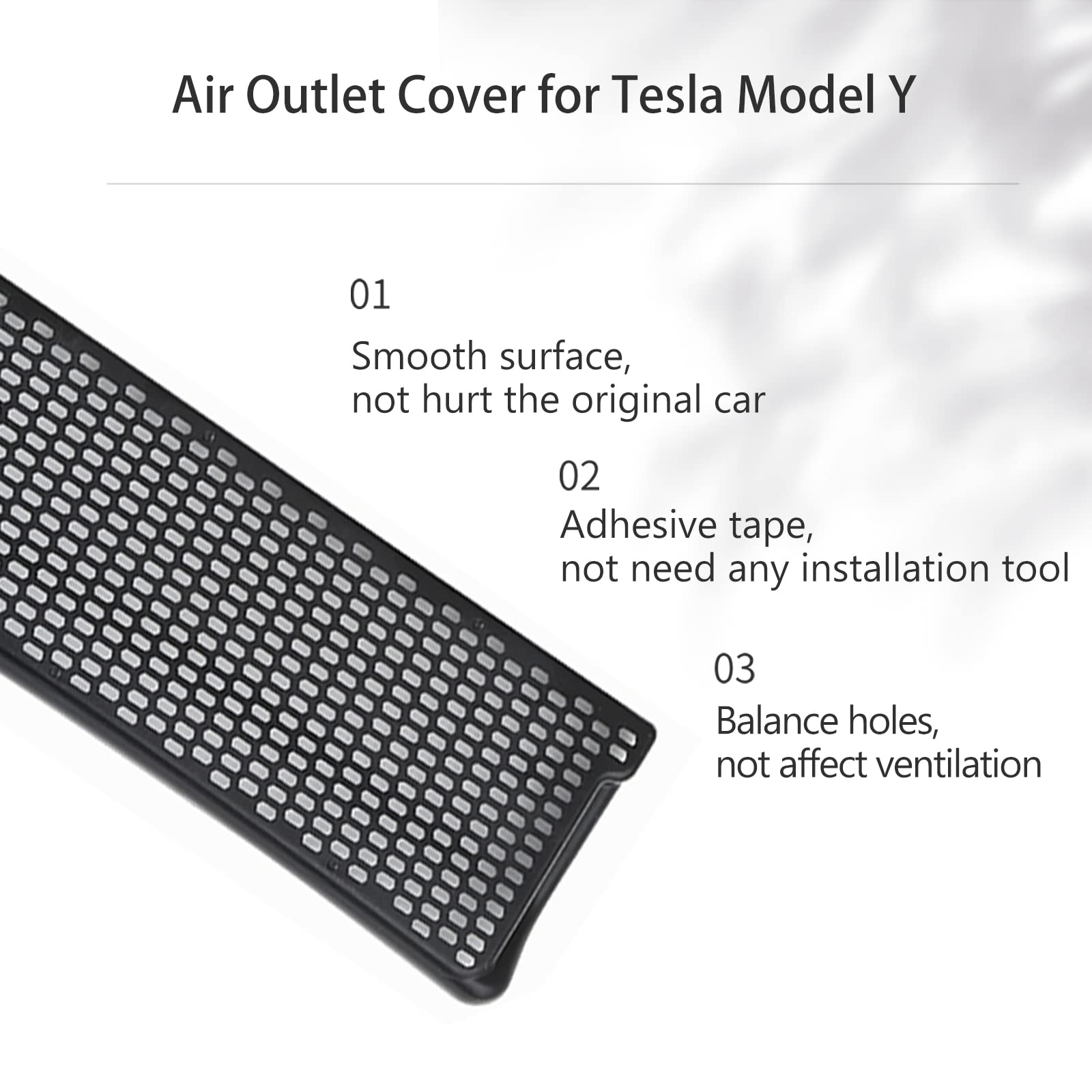 Snapklik.com : Powlamks Tesla Model Y Under Seat Air Outlet Vent Cover ...