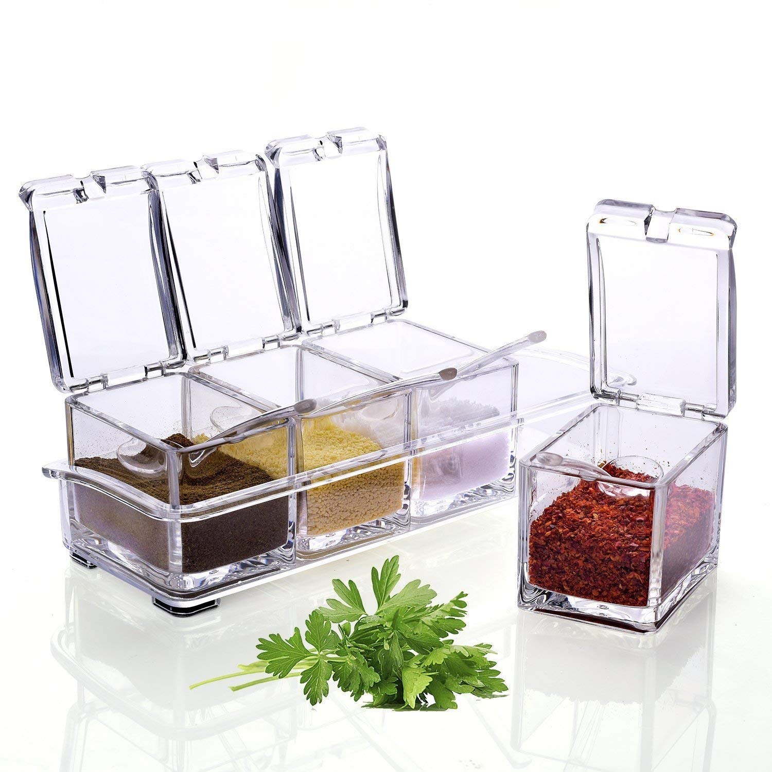 Buy AJB Crystal Seasoning Box Crystal Seasoning Box Seasoning Set Spice ...