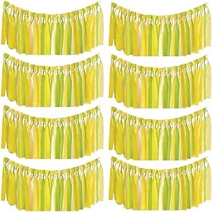 Amazon.com: Lime Green, Yellow & Light Yellow Fringe Plastic Photo ...