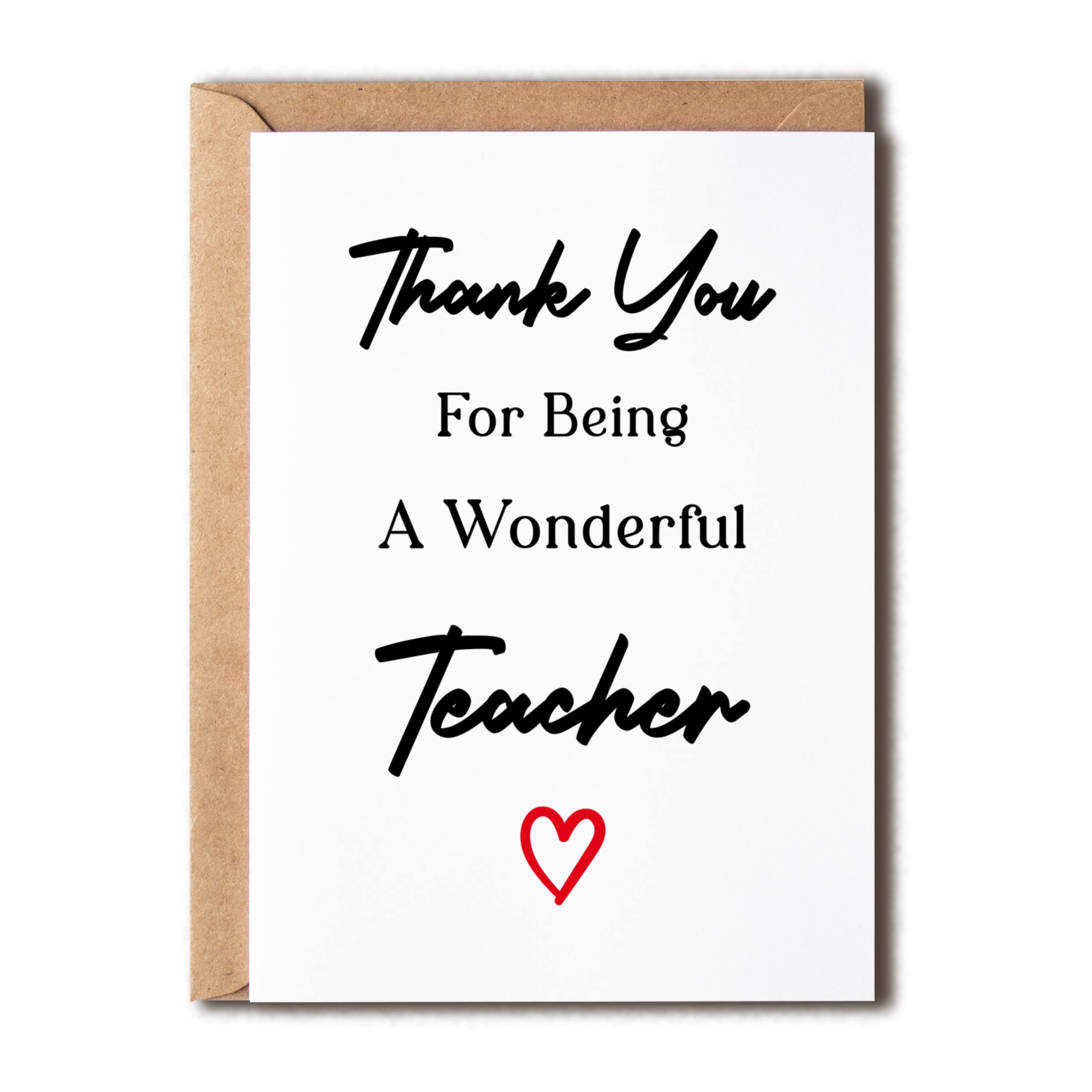 Thank You Teacher Card Messages