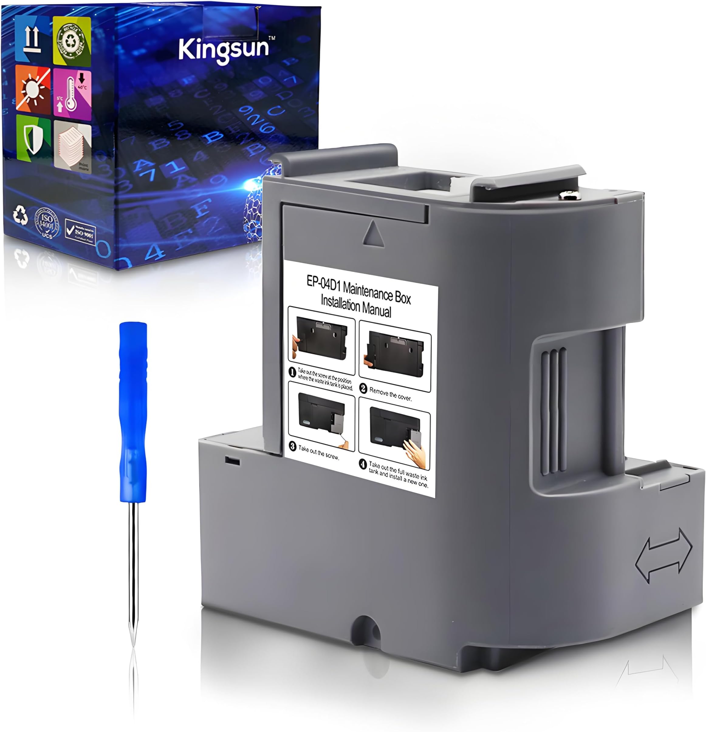 Amazon.com: Epson T04D100 EcoTank Ink Maintenance Box : Office Products