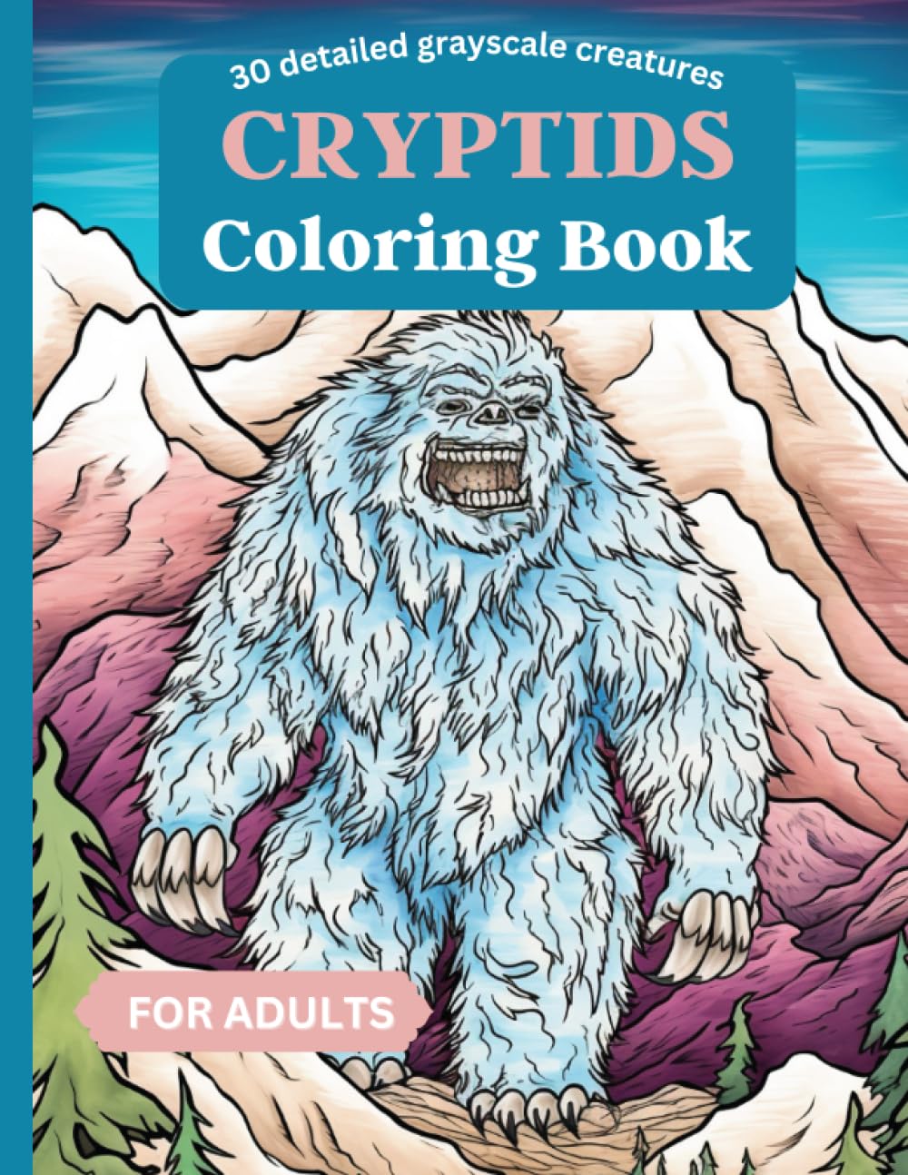 Amazon.com: Cryptids Coloring Book: Explore Cryptozoology Through 30 Detailed Grayscale ...