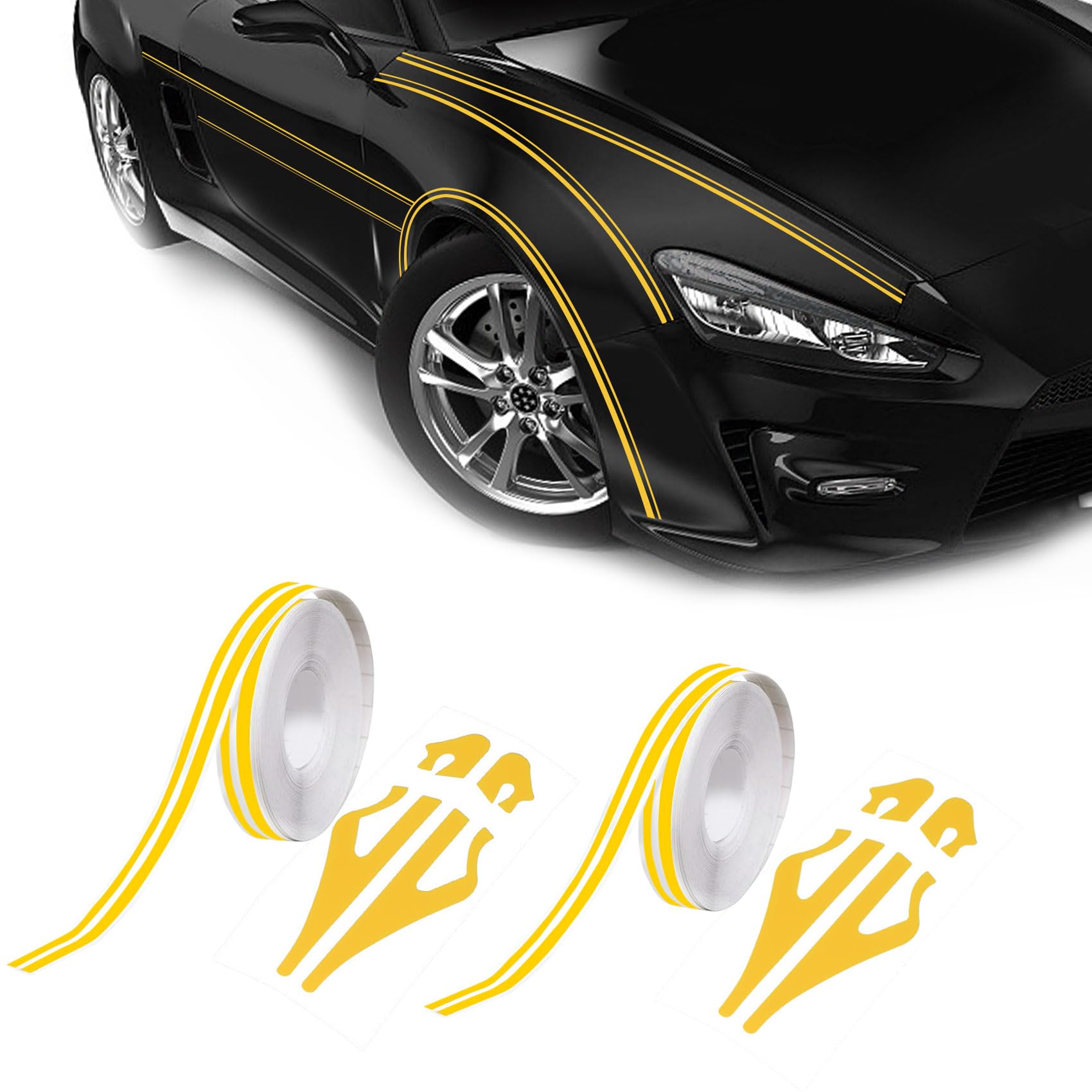 Amazon.com: WINUERK 2Rolls×32Ft Car Vinyl Pinstriping Tape Stripe Decal ...