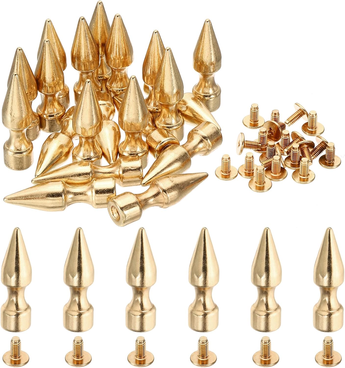 Amazon.com: PATIKIL 35mm Studs for Clothing, 20 Sets Studs and Spikes ...