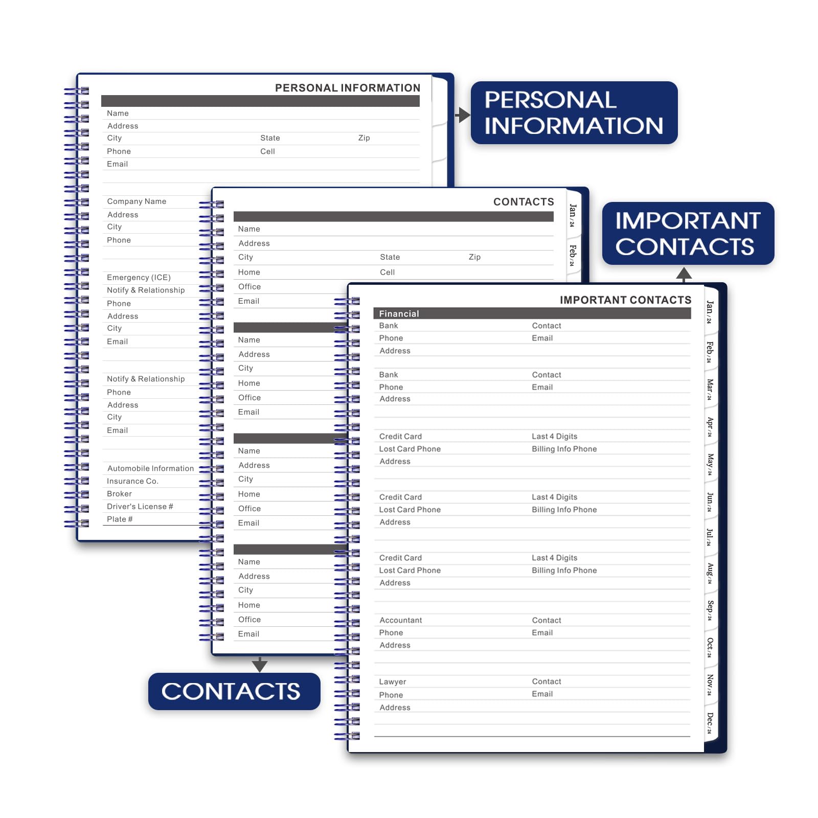 Snapklik.com : Coboll Monthly Planner 2024-2025 - 24 Months Planner, 9 ...