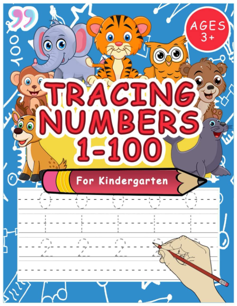 Buy Tracing Numbers 1-100 For Kindergarten: Number Practice Workbook For Preschoolers And ...