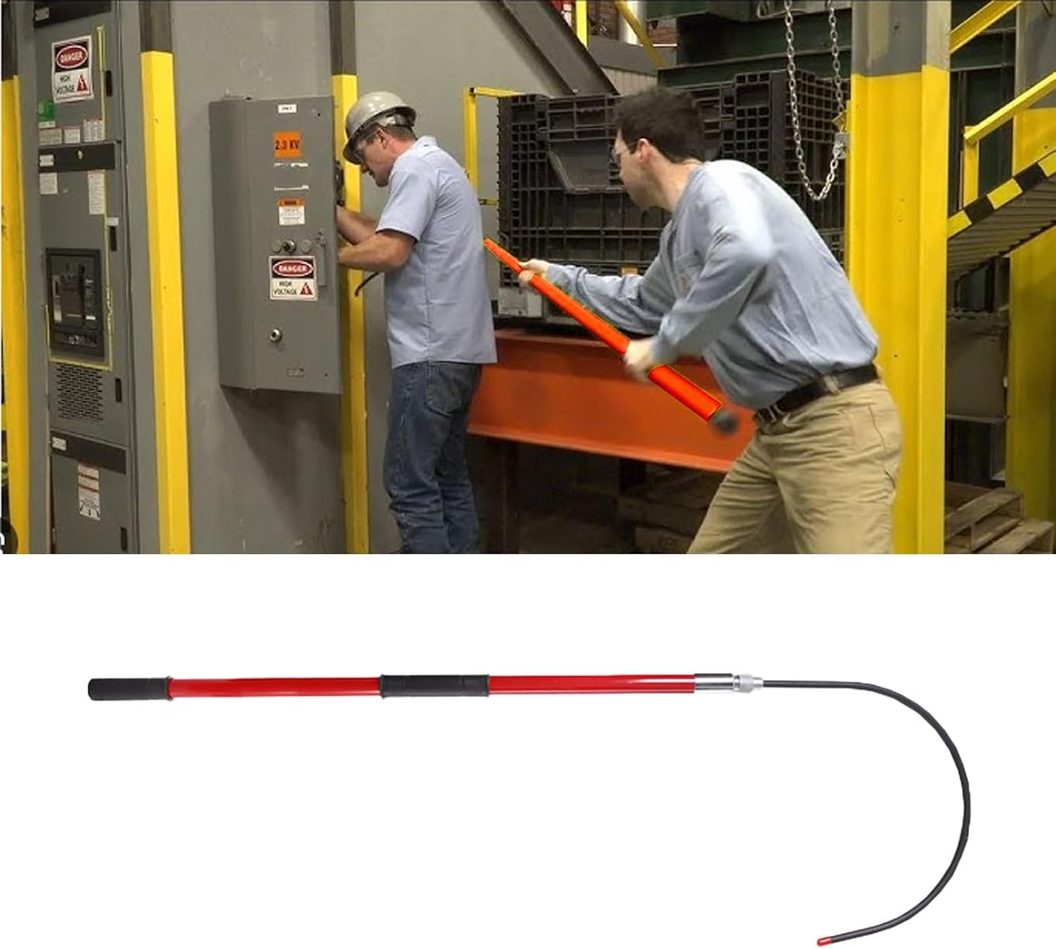 Rescue Pole with Body Hook for Fire Electrician, Fiberglass Lifeguard ...