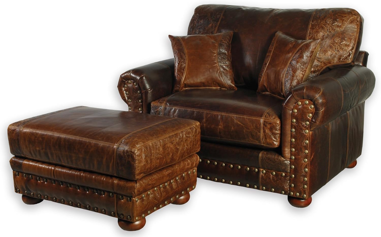 Amazon.com: Carroll Original Wear Outlaw Ottoman : Home & Kitchen