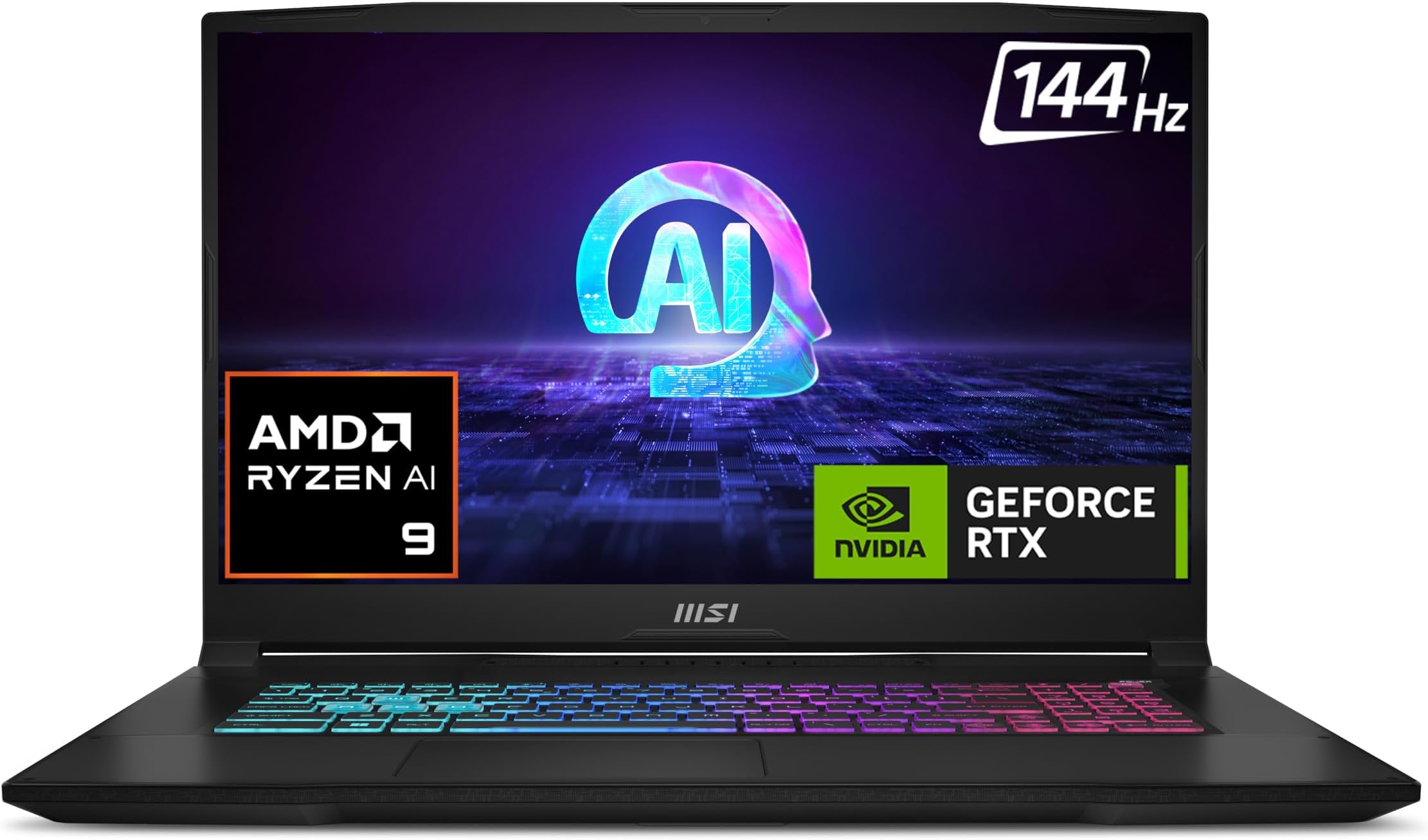 MSI Katana A15 AI, AMD Ryzen 9 8945HS, Built-in AI, 40CM FHD 144Hz Gaming Laptop(16GB/1TB NVMe ...