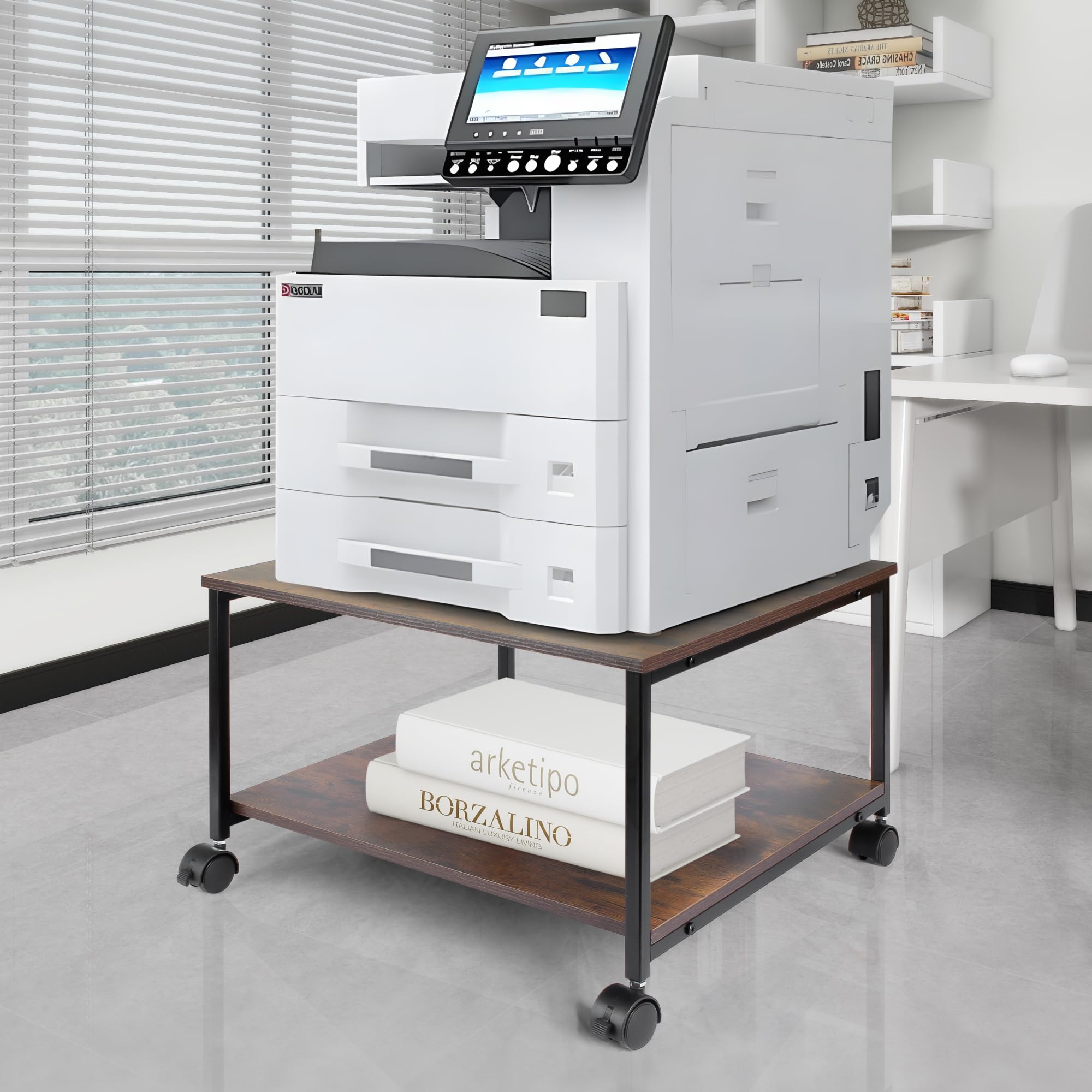 Amazon.com: Sutex Printer Stand,19.5''x19.5''x12.8'' 2 Tier Large ...