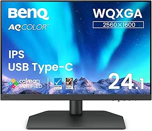 Amazon.co.jp: ベンキュージャパン BenQ SW242Q AQCOLORシリーズ 24.1インチ フォトグラファー向けモニター 写真・動画編集向けWQXGA(2560×1600 ...