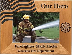 Amazon.com - Personalised Hero Firefighter Personalized Engraved Photo ...