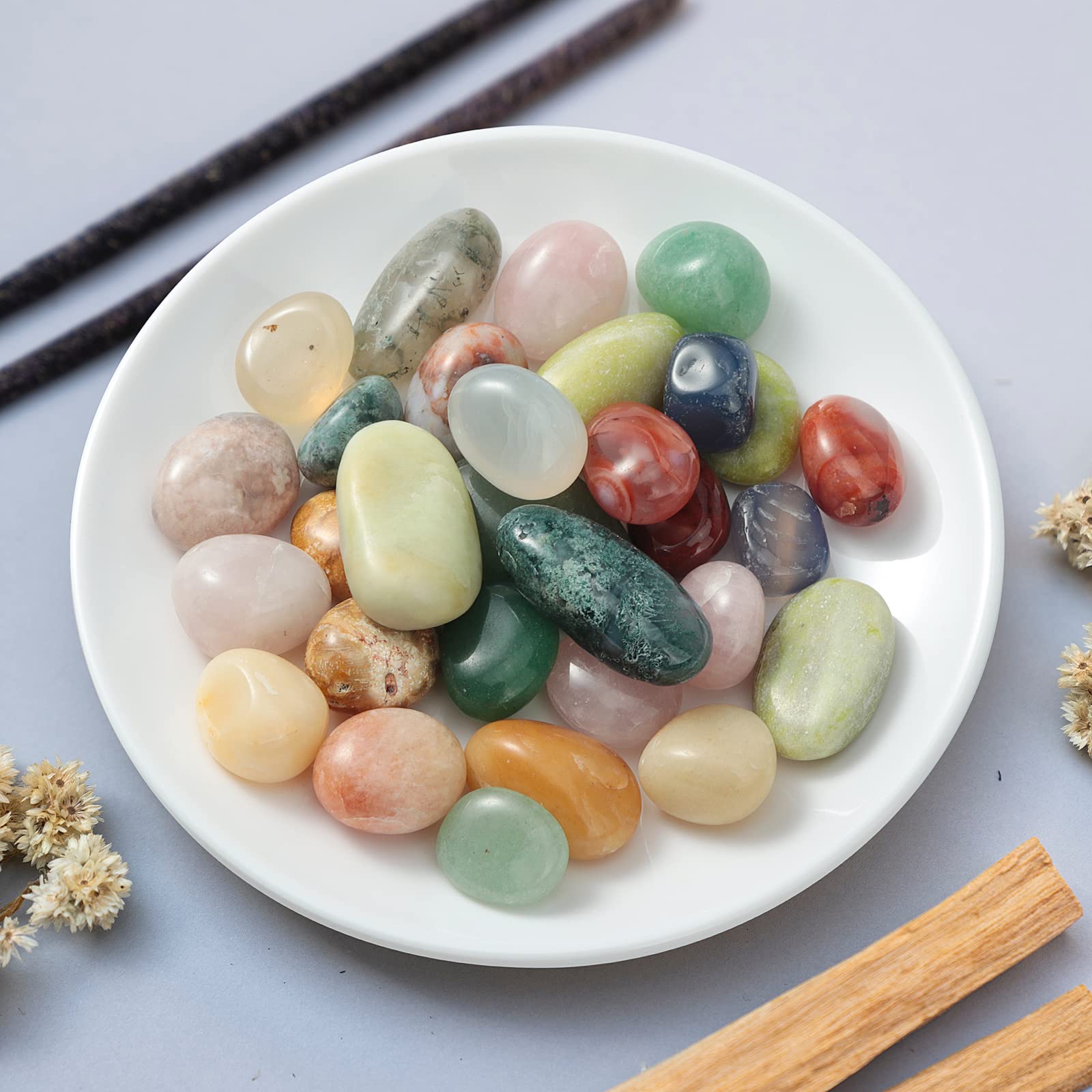 Nicetage Mixed Agate Stone Irregular Shaped Natural Agate Pebble ...