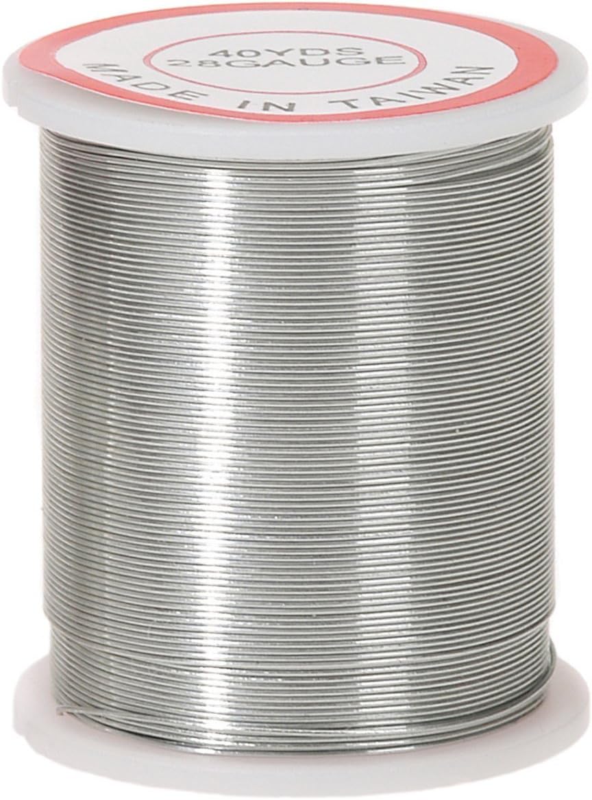 Amazon.com: Darice 28-Gauge Beading Wire, 40-Yard, Silver