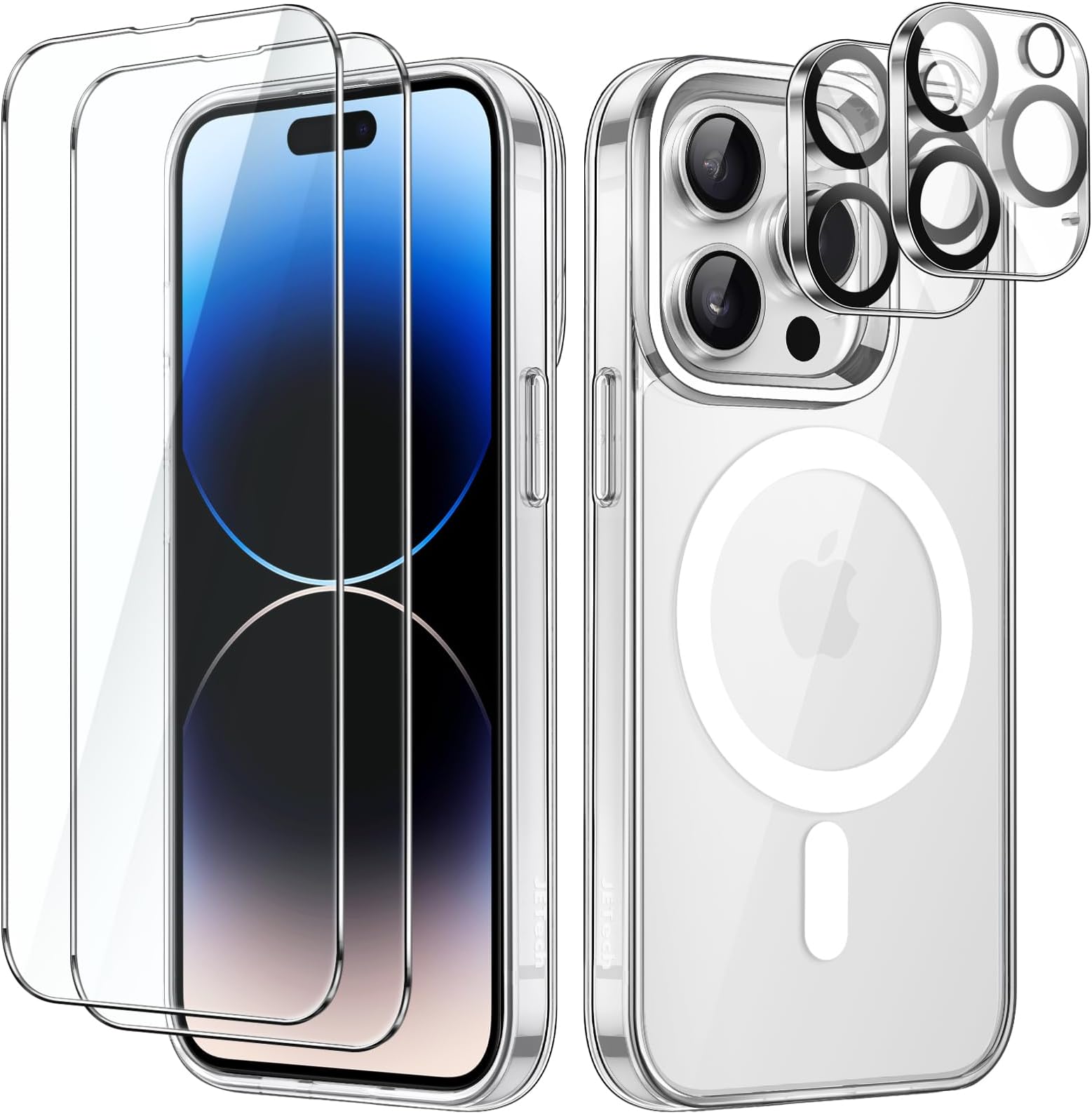 Amazon.com: JETech 5 in 1 Case for iPhone 14 Pro Max 6.7-Inch, with 2 ...