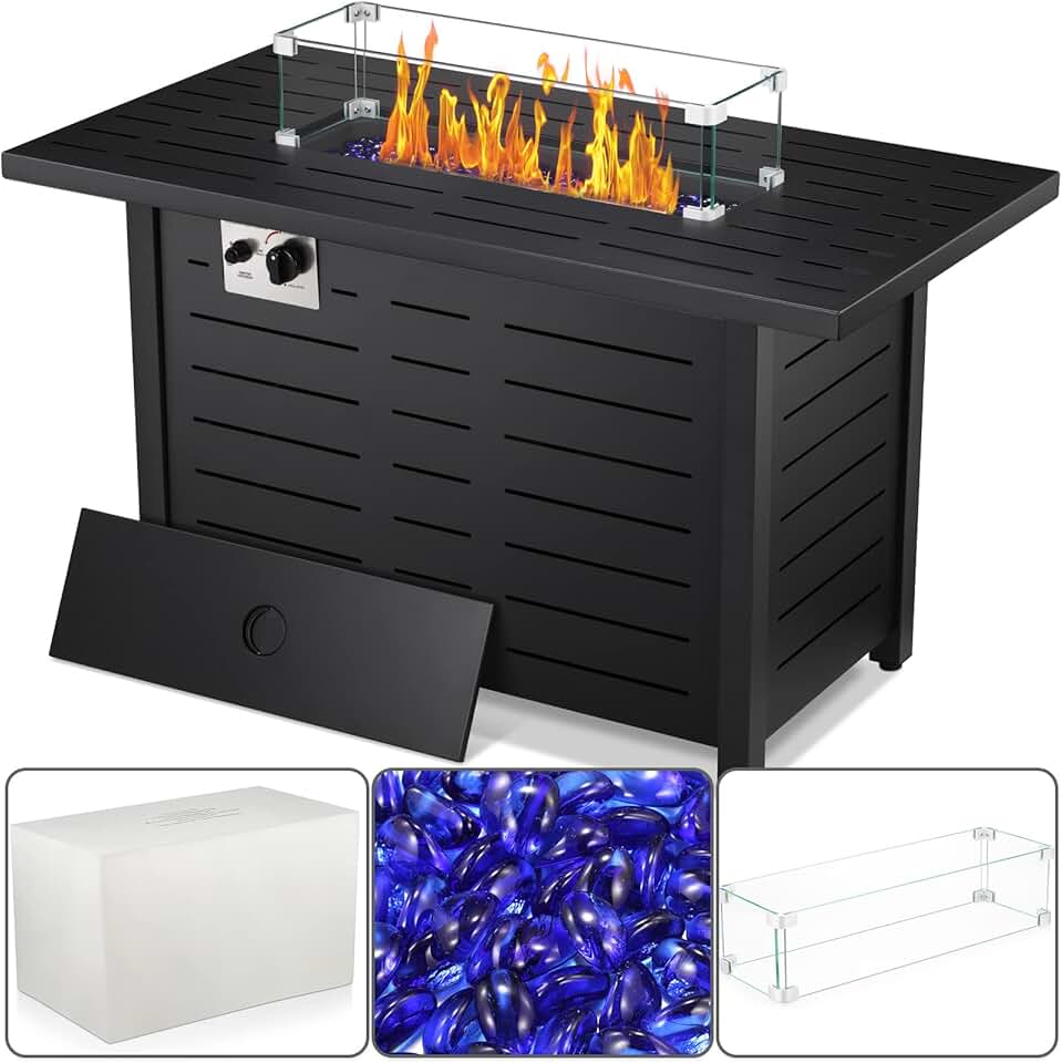 Amazon.com: Outdoor Fire Tables - Outdoor Fire Tables / Fire Pits ...
