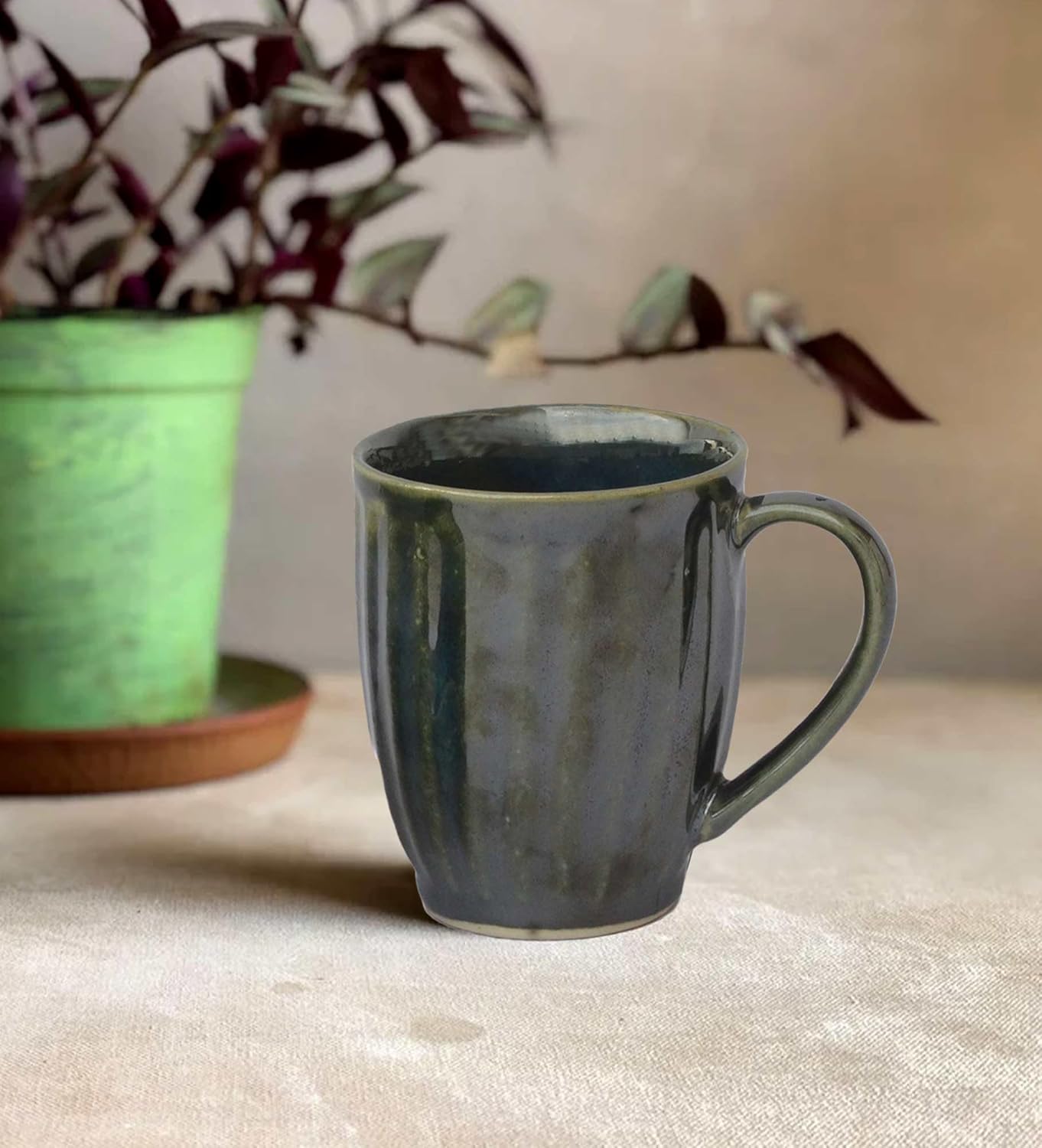 Buy ST Ceramic Handcrafted Coffee Mug Tea Cup Microwave Safe ...