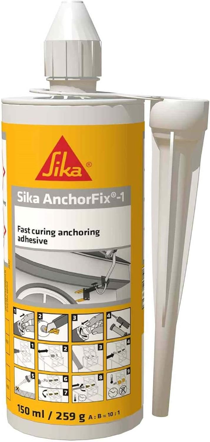 Sika Anchorfix-1 - Fast Curing Anchoring Adhesive, Grey, 150 ml ...