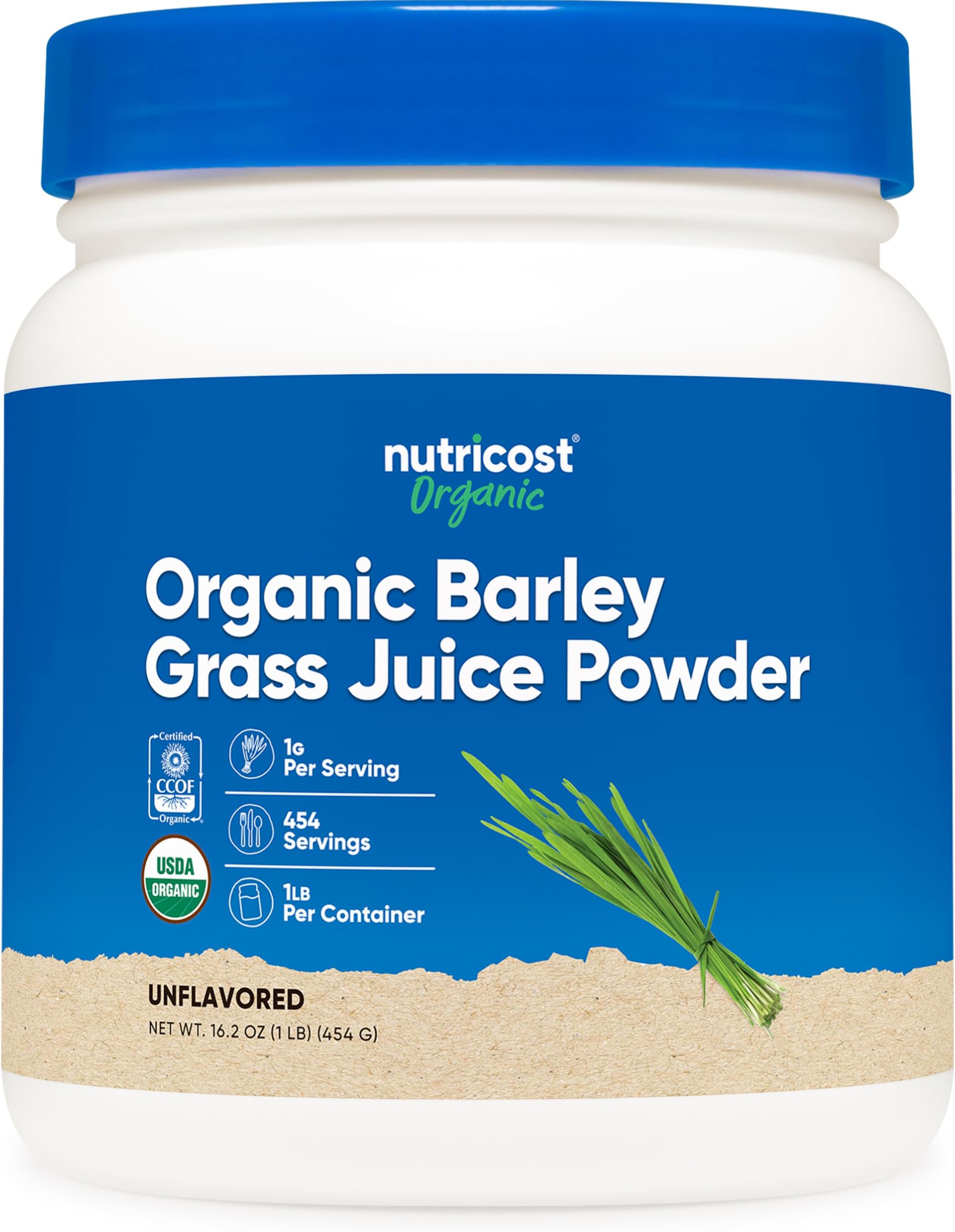 Amazon.com: Nutricost Organic Barley Grass Juice Powder (1 LB ...