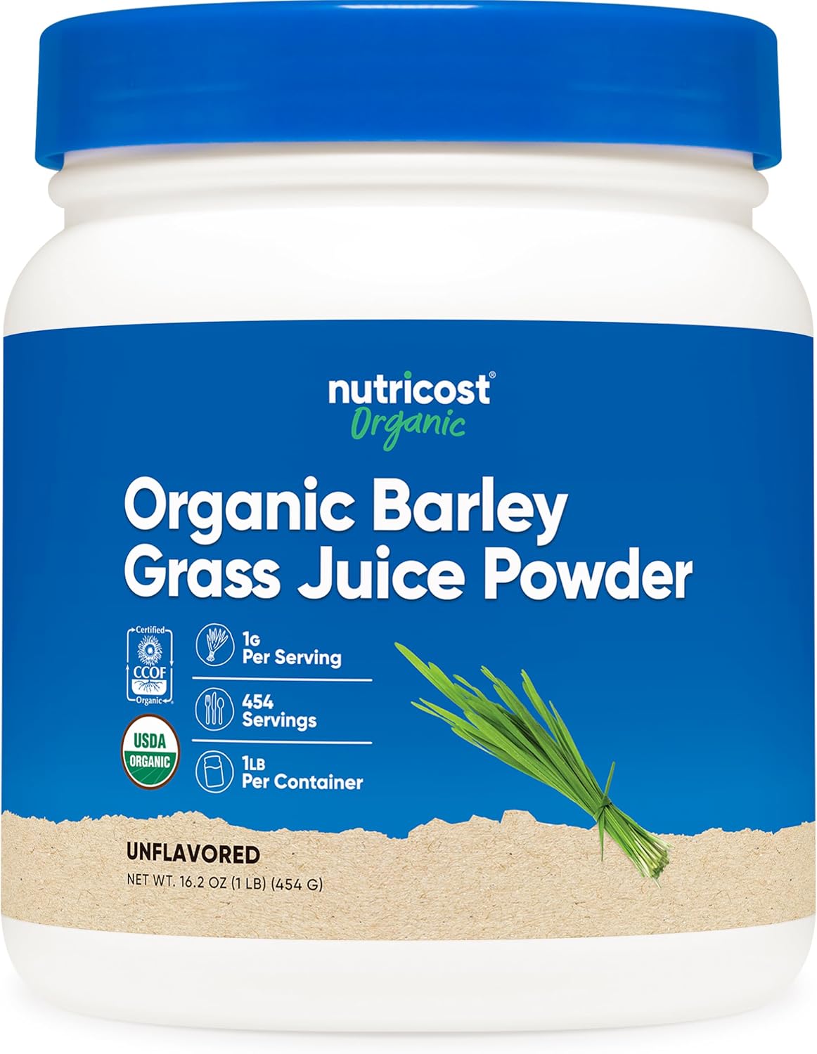 Amazon.com: Nutricost Organic Barley Grass Juice Powder (1 LB ...