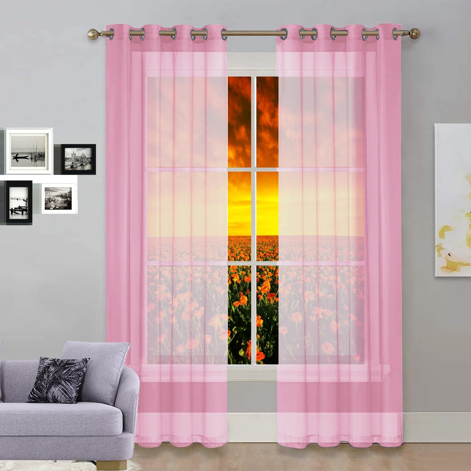 Curtains 240cm Drop Ready Made GAIFNAG 100% Blackout Curtains 50 X 240