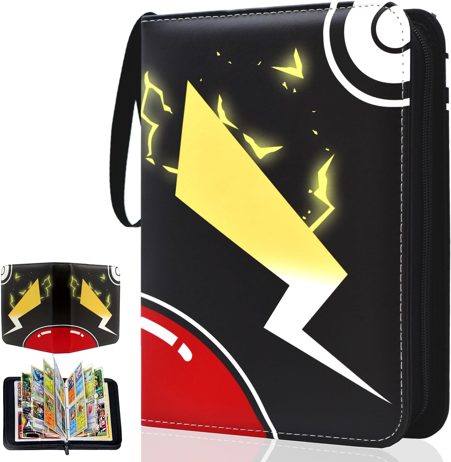 Amazon.com: 4 Pocket Card Binder for 400 Standard Trading Cards ...