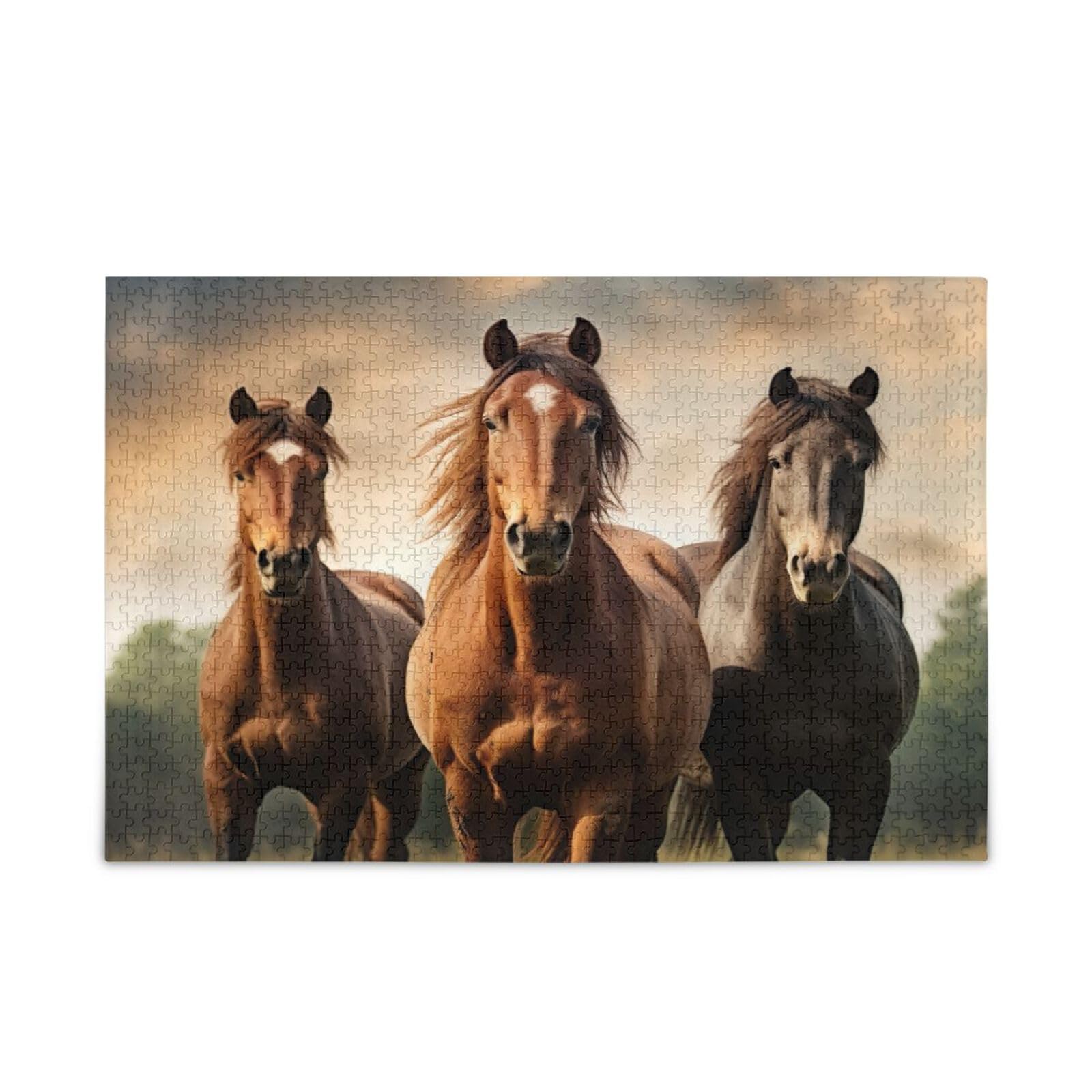Amazon.com: GOODOLD Horse Puzzles for Adults and Kids 500 Pieces ...