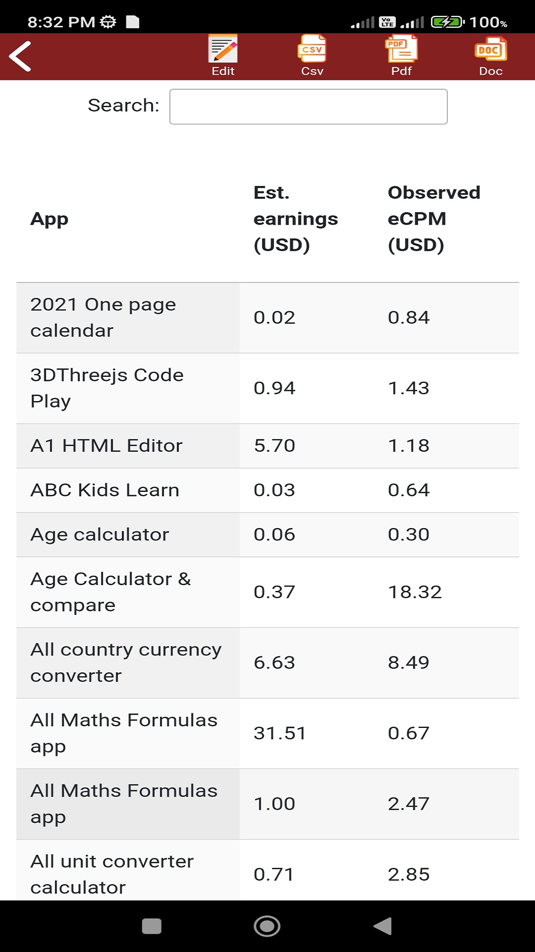 CSV file Create Edit and Viewer - App on Amazon Appstore
