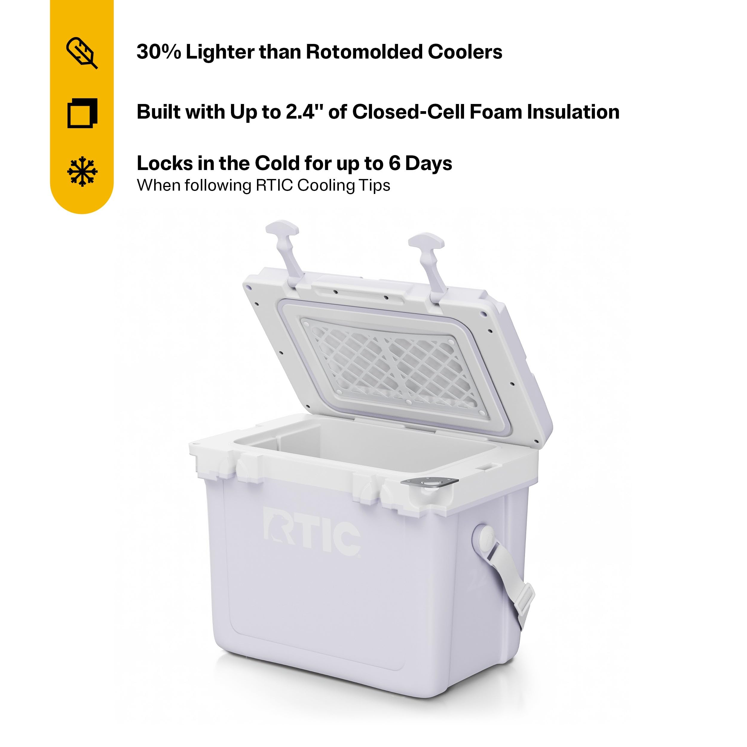 Snapklik.com : RTIC Ultra-Light 22 Quart Hard Cooler Insulated Portable ...